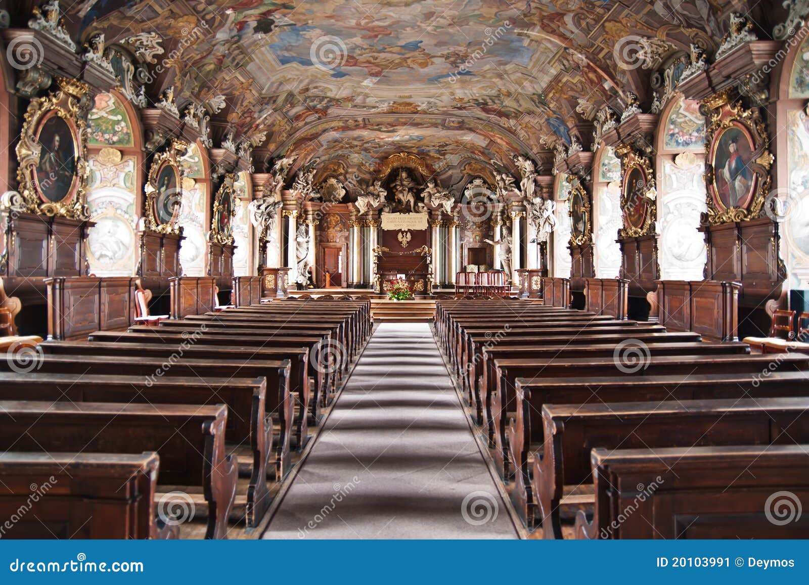 Aula Leopoldina at the Wroclaw University Editorial Photo - Image of ...