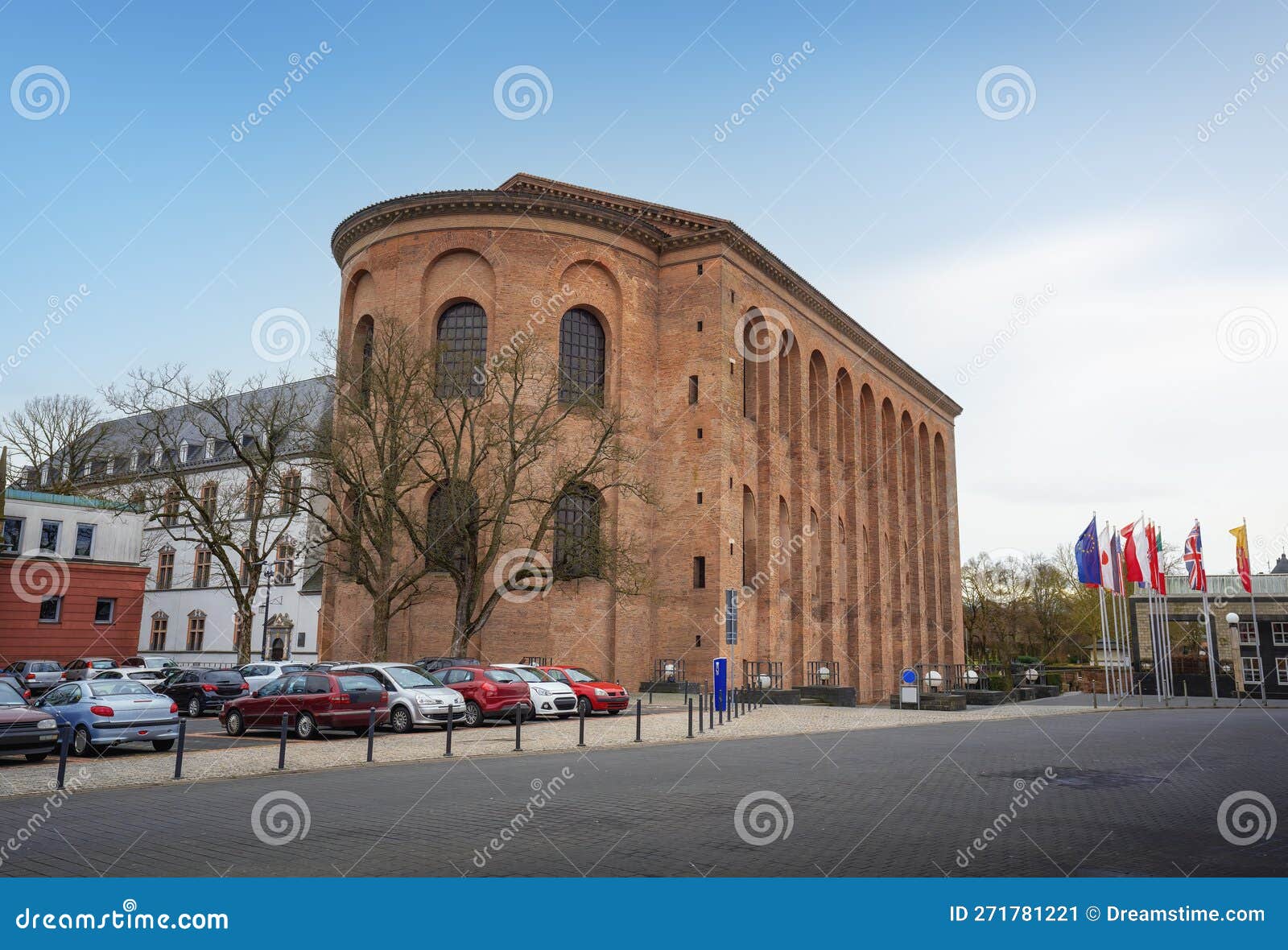 Aula Palatina (Basilica of Constantine) - Trier, Germany Stock Image ...