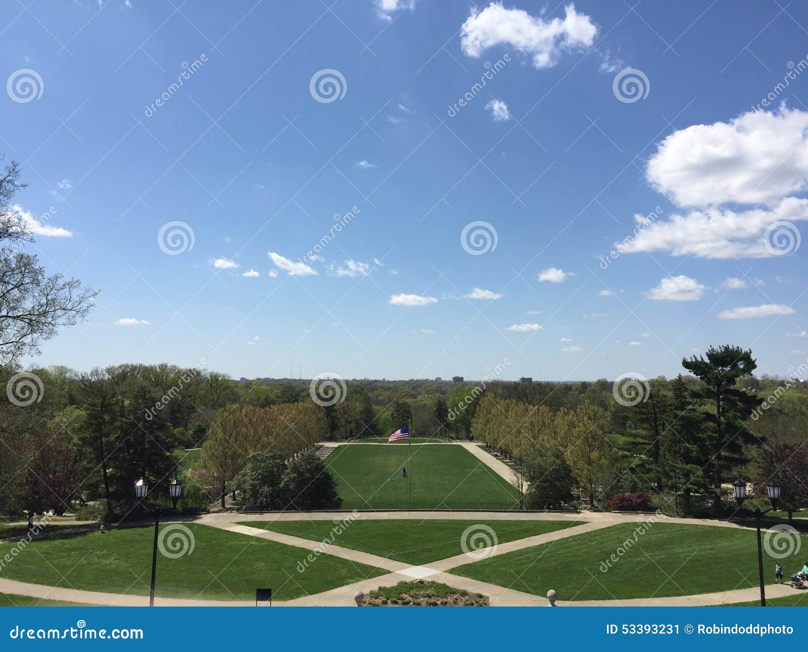 Ault Park in Cincinnati Ohio Stock Image - Image of park, ault: 53393231