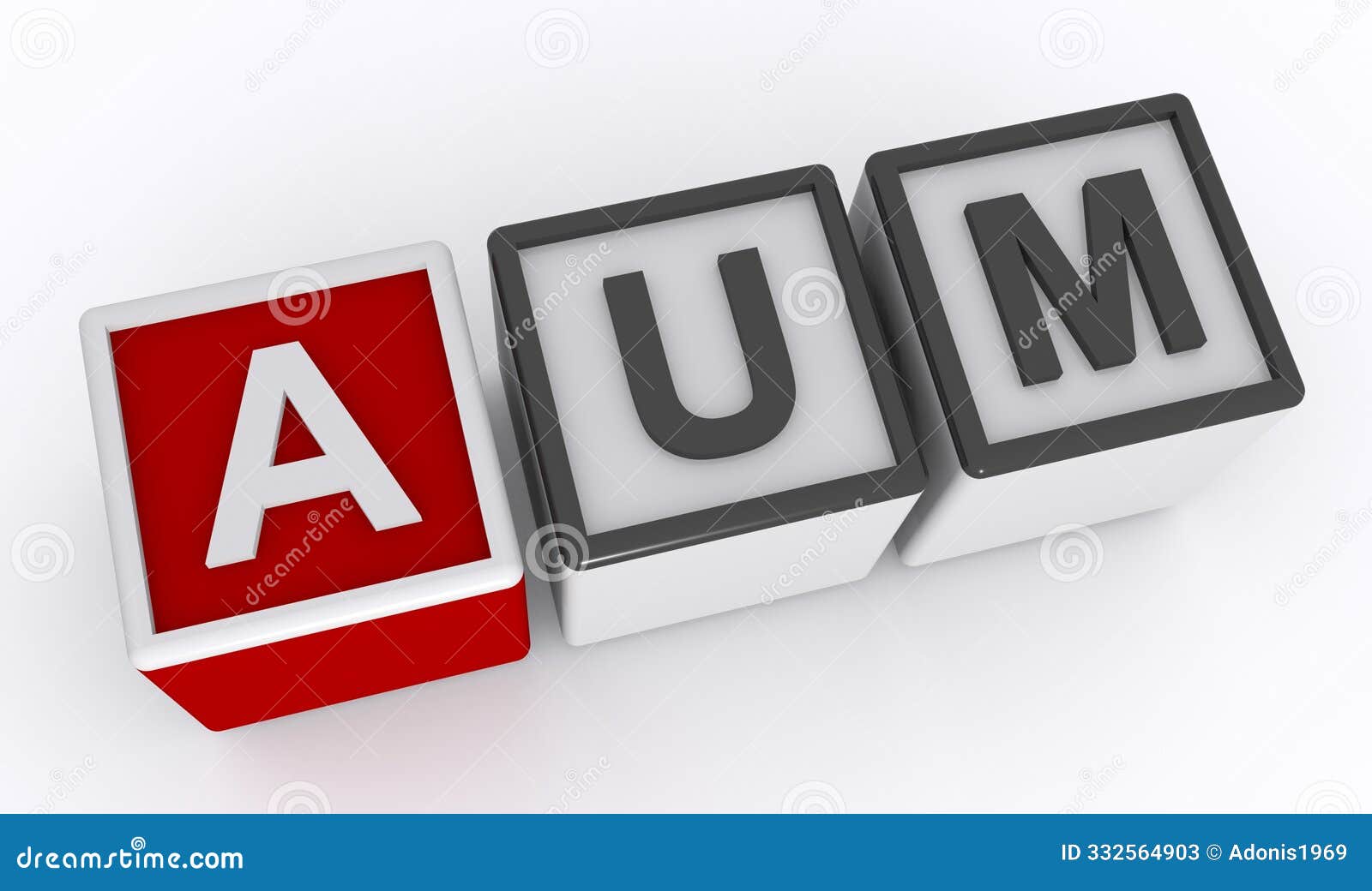 Aum Asset Under Management Word Block on White Stock Image - Image of ...