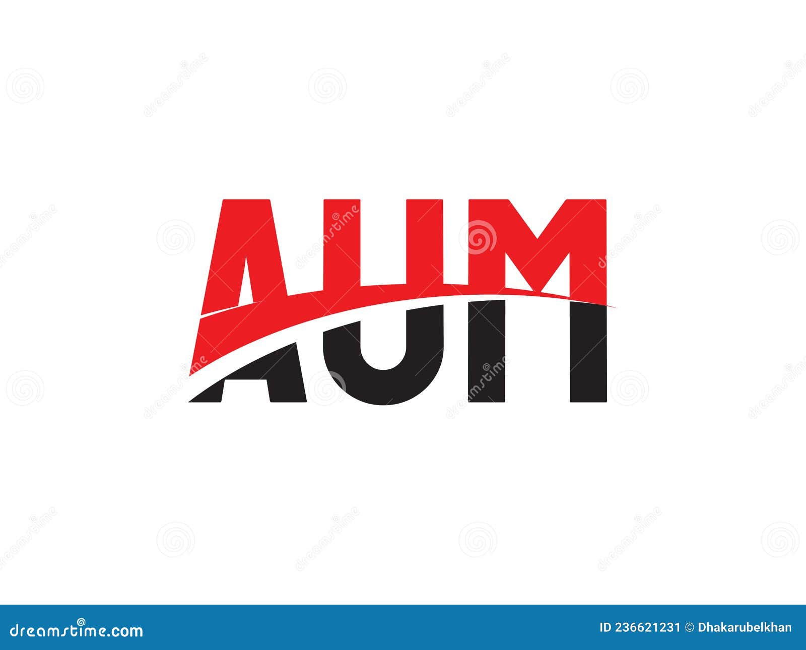 AUM Letter Initial Logo Design Vector Illustration Stock Vector ...