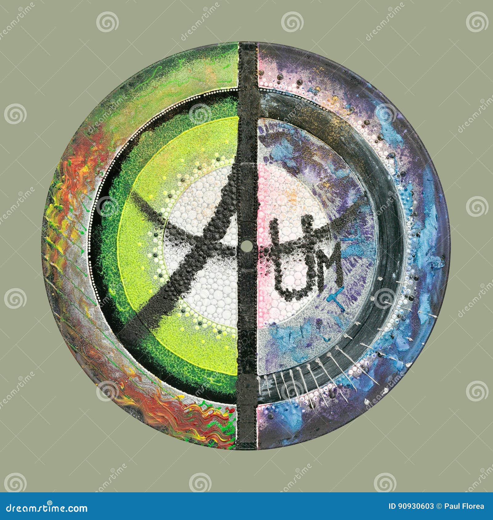 Aum mandala colourful stock image. Image of concept, chakra - 90930603