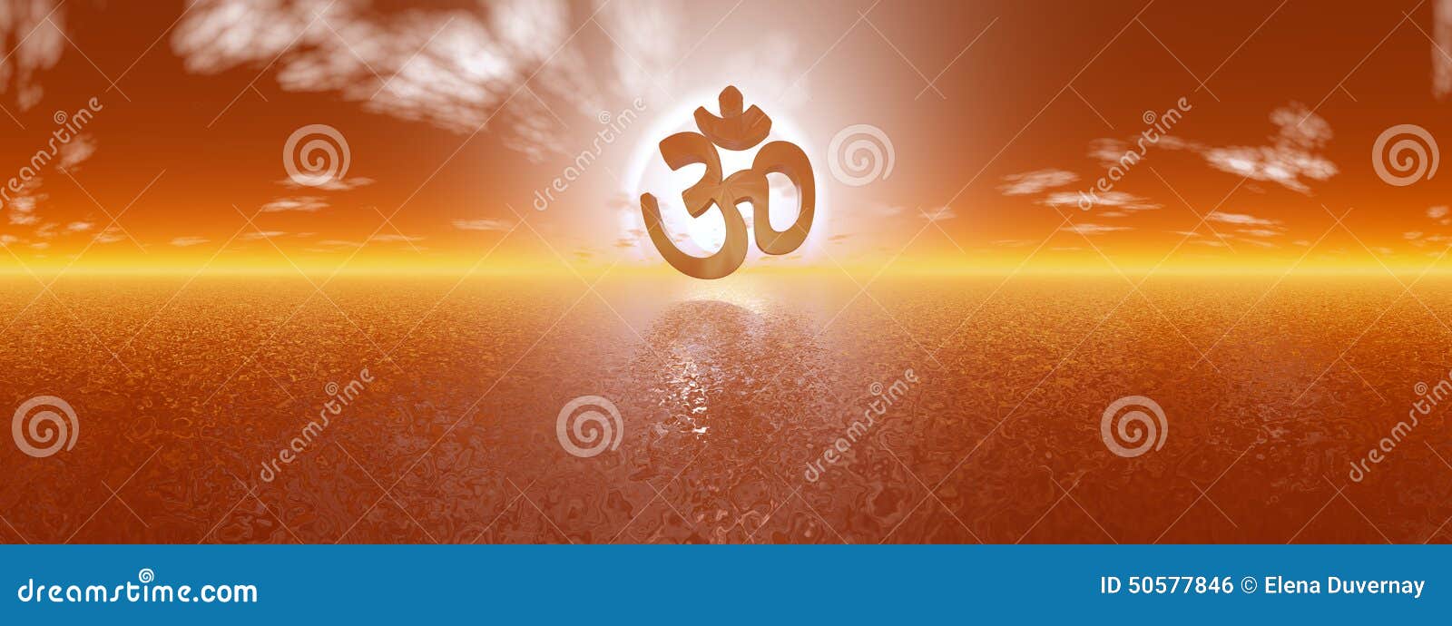 Aum symbol - 3D render stock illustration. Illustration of render ...