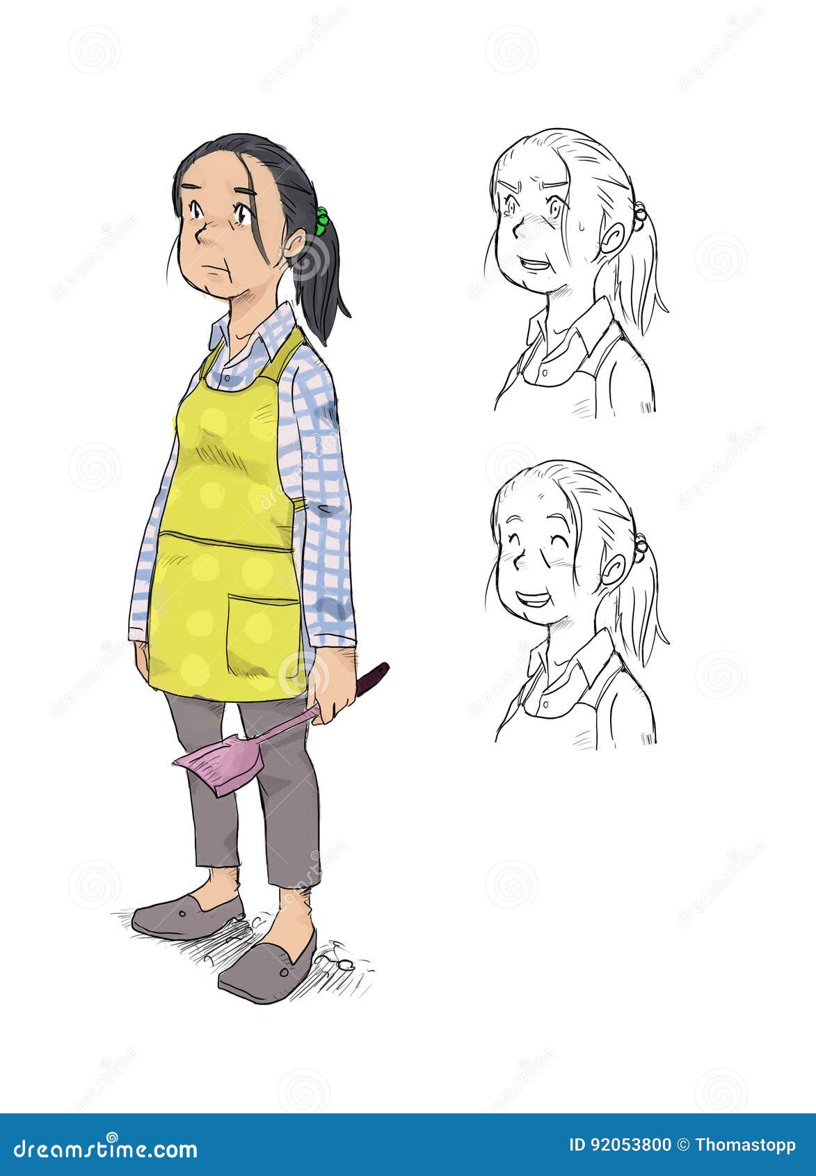 An Aunt stock illustration. Illustration of cartoon, aunt - 92053800
