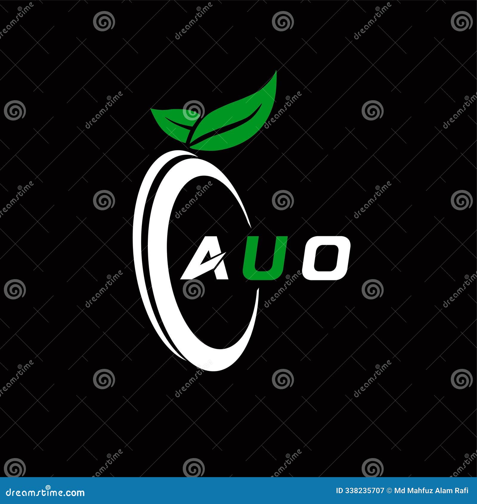 AUO Creative Minimalist Letter Logo. AUO Unique Vector Initials ...