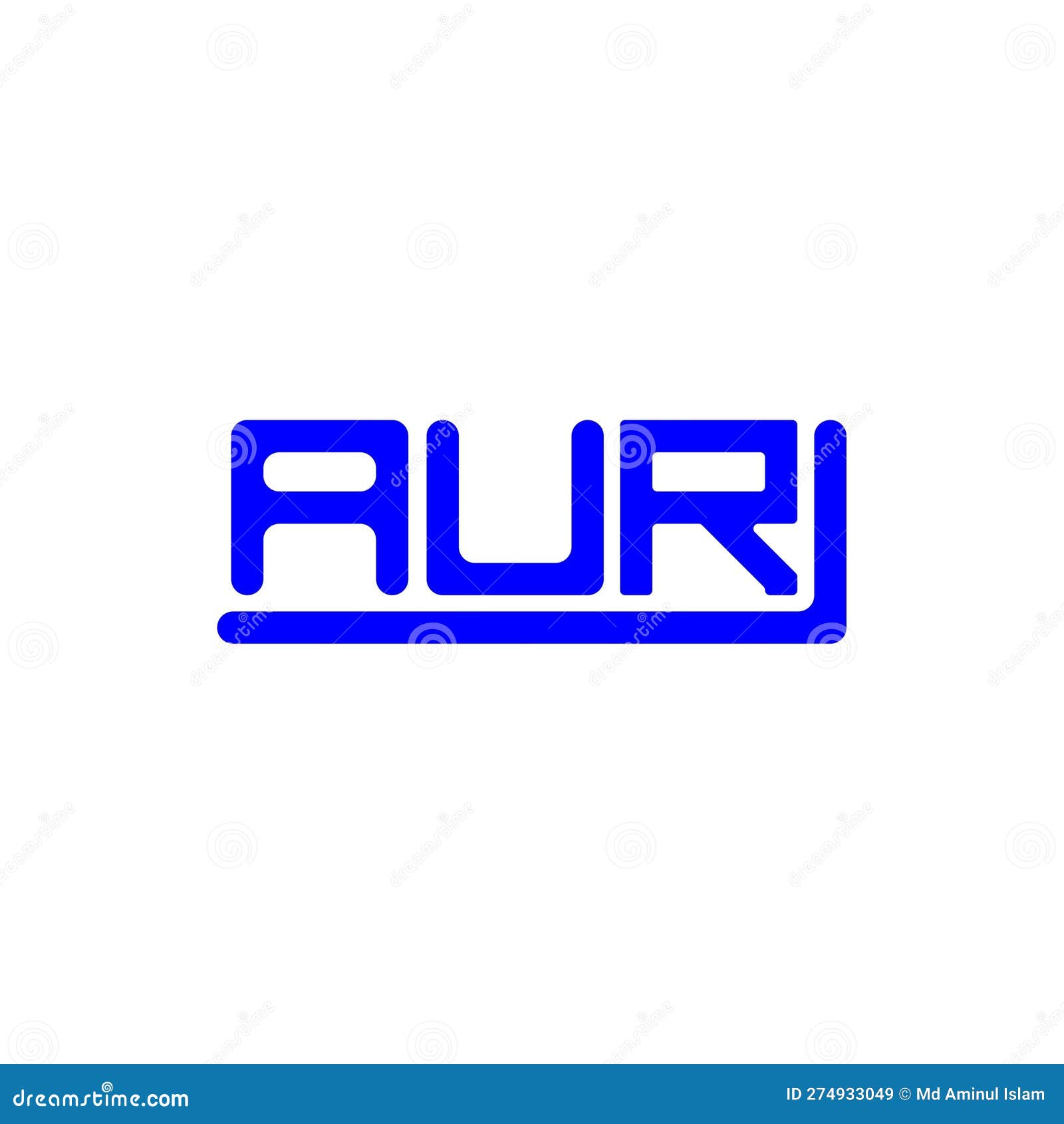 AUR Letter Logo Creative Design with Vector Graphic, Stock Vector ...