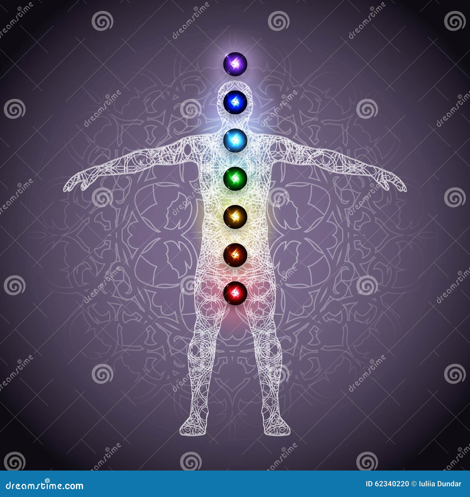 Aura And Chakras Stock Illustration | CartoonDealer.com #62340220