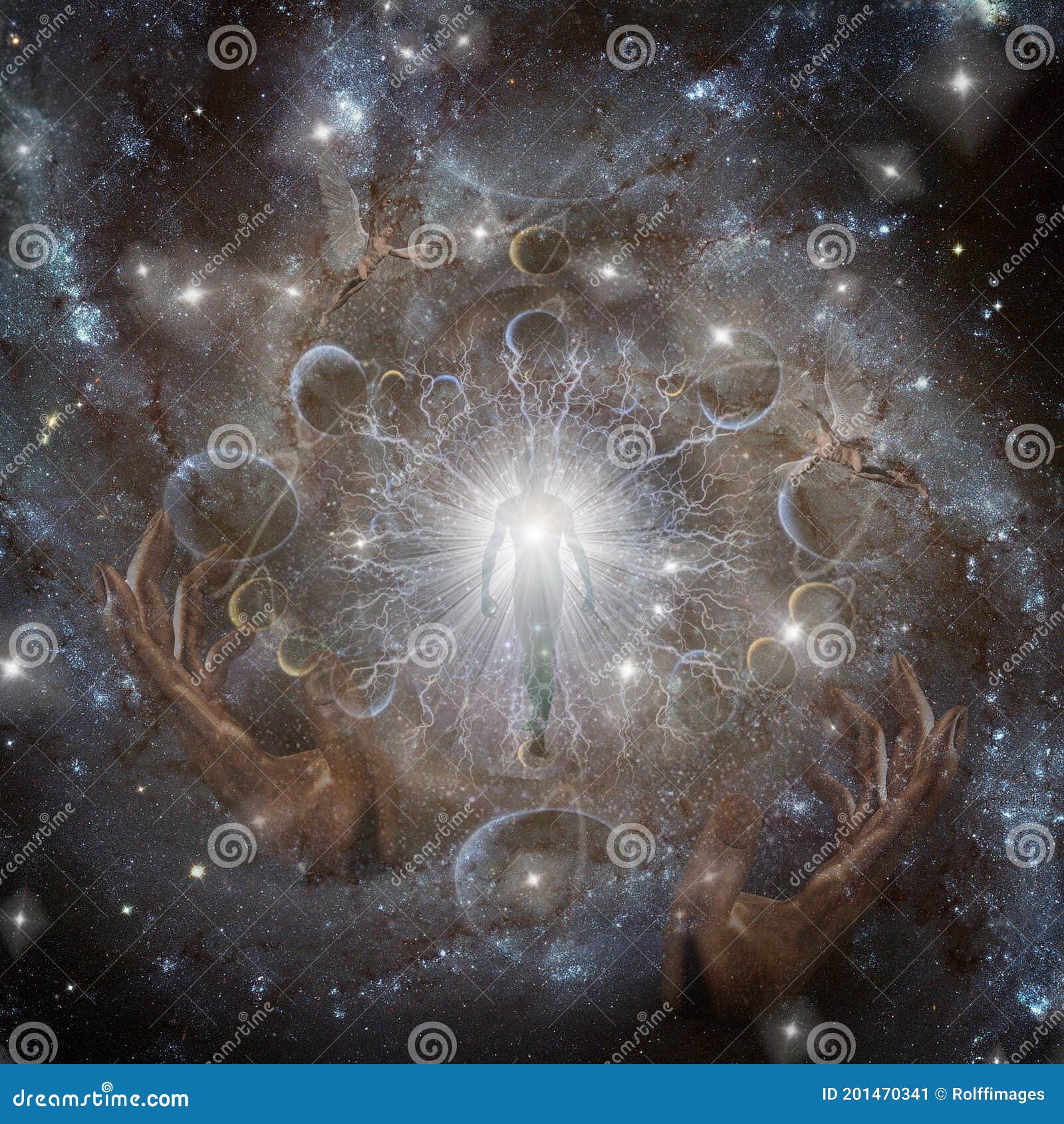 Aura or human Soul stock illustration. Illustration of ephemeral ...