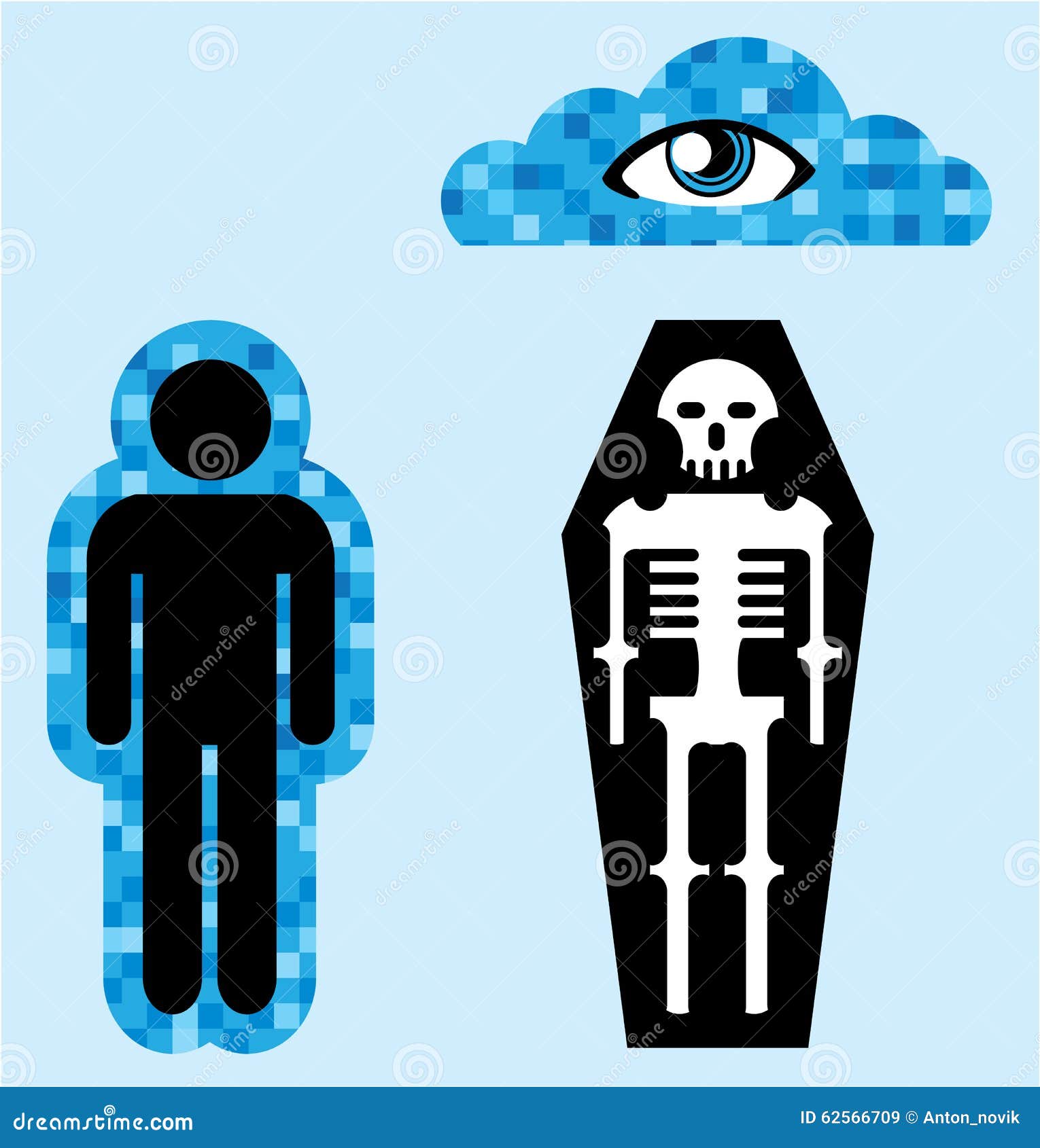 Aura Soul Human Death Afterlife Vector Stock Vector - Illustration of ...