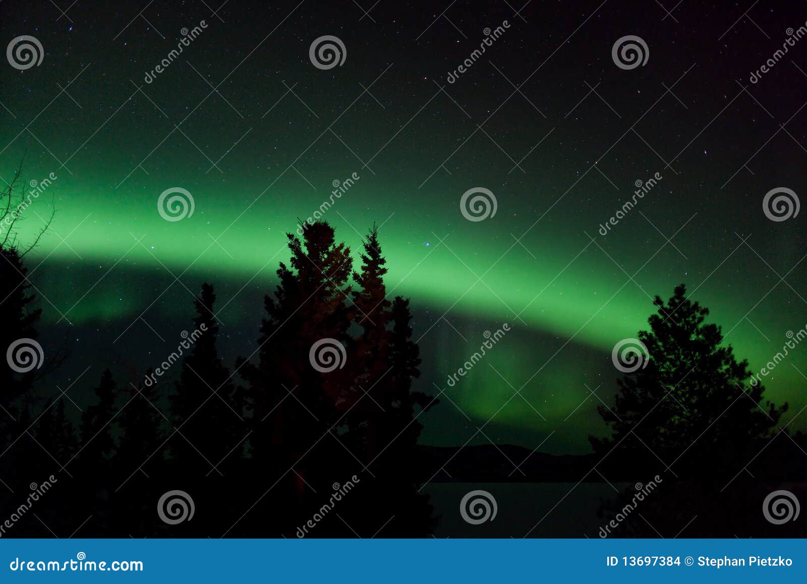 Aurora Borealis (Northern Lights) Display Stock Photo - Image of ...