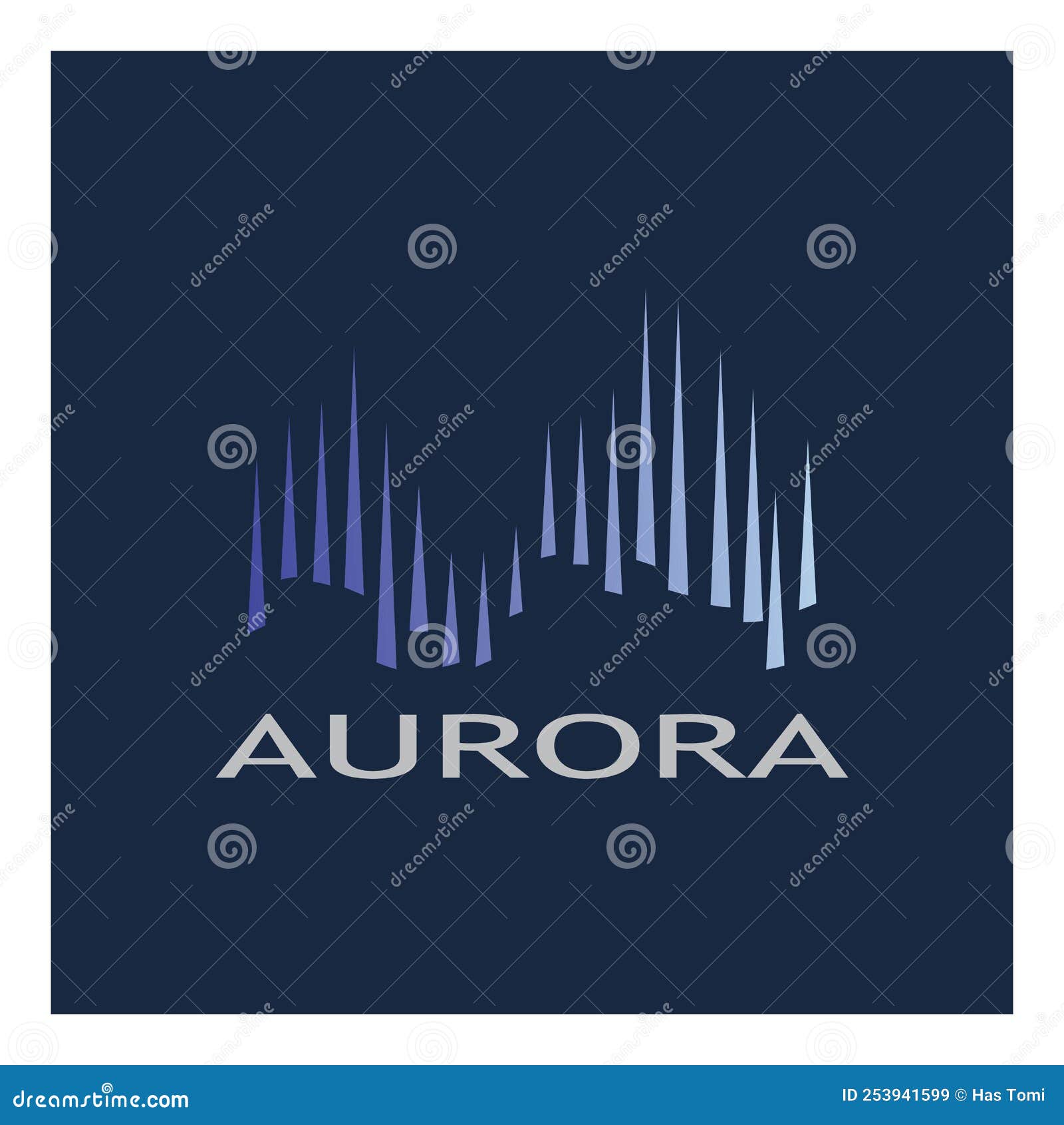 Aurora Logo Design Icon Illustration Vector Template Stock Vector ...