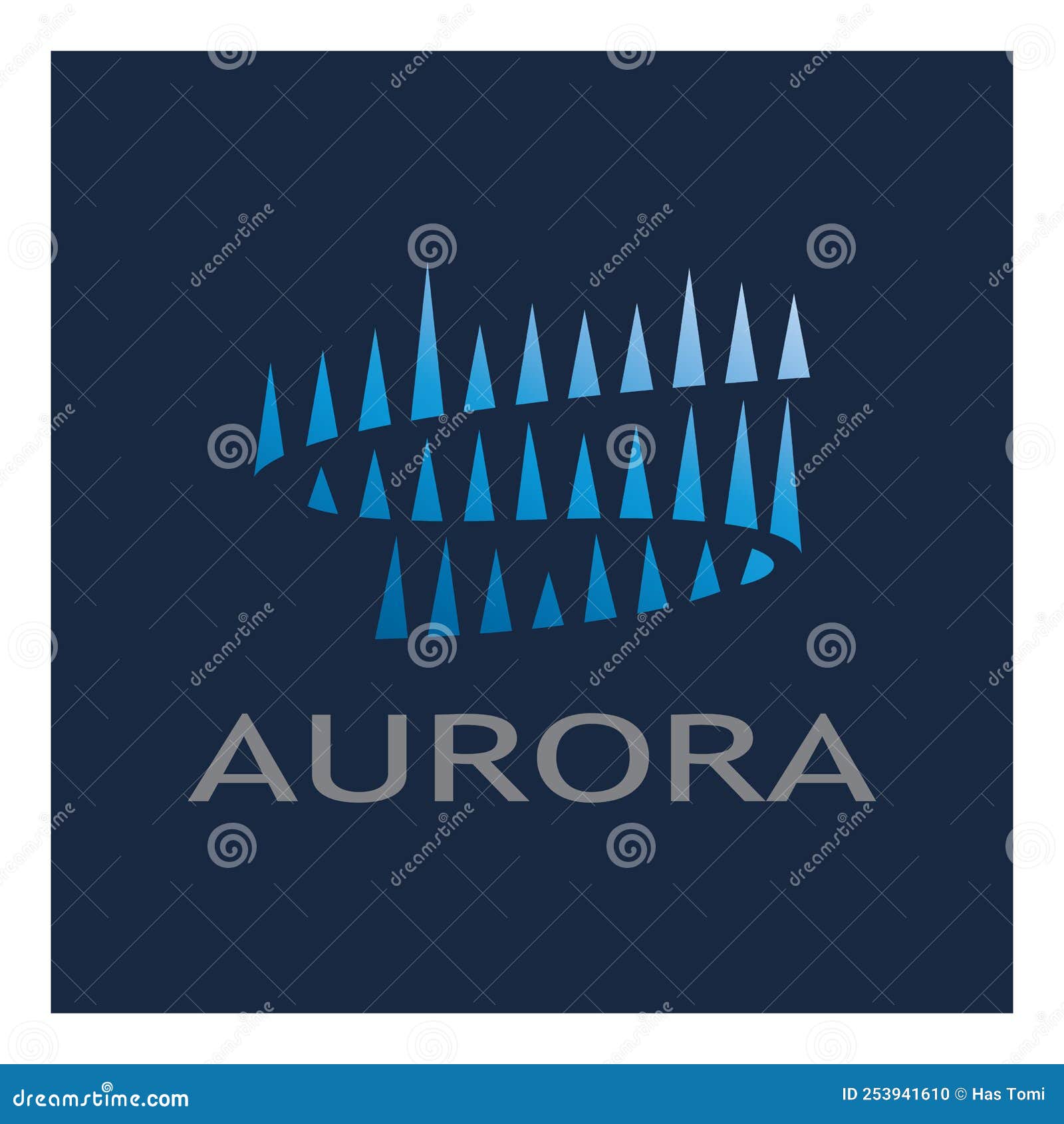 Aurora Logo Design Icon Illustration Vector Template Stock Vector ...
