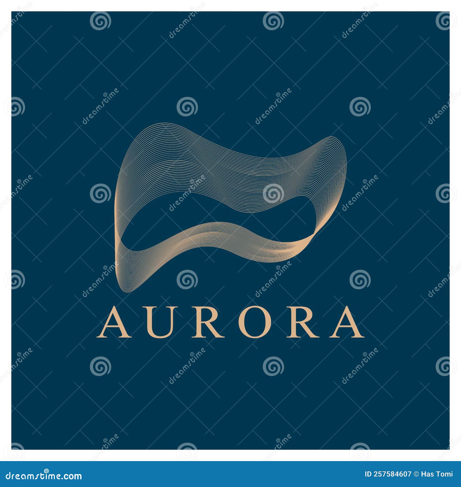 Aurora Logo Design Icon Illustration Vector Template Stock Vector ...