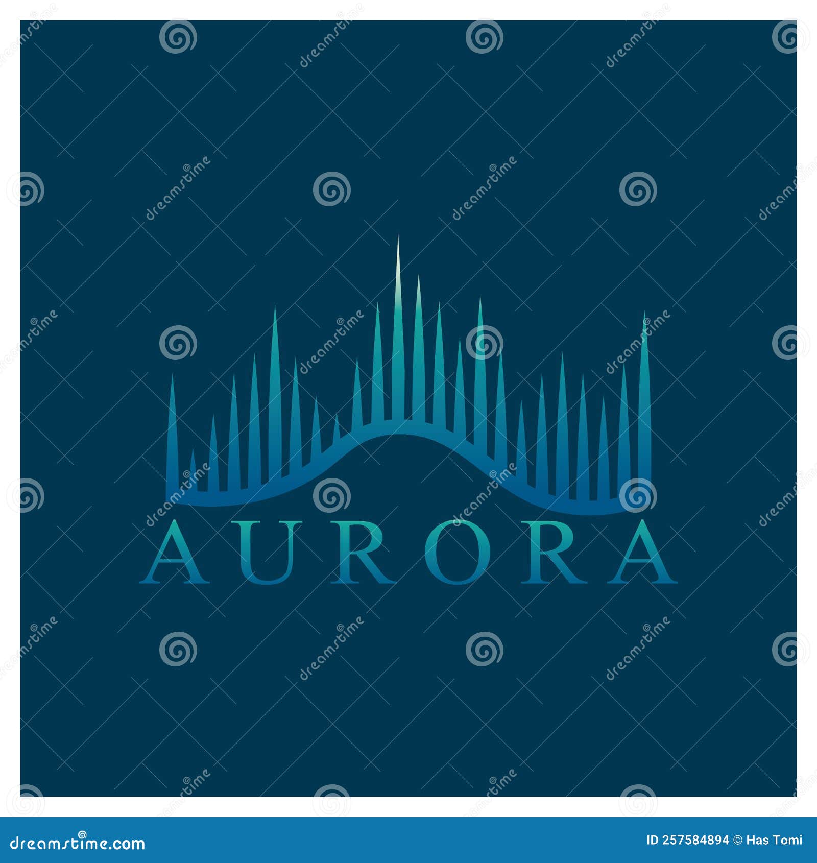 Aurora Logo Design Icon Illustration Vector Template Stock Vector ...