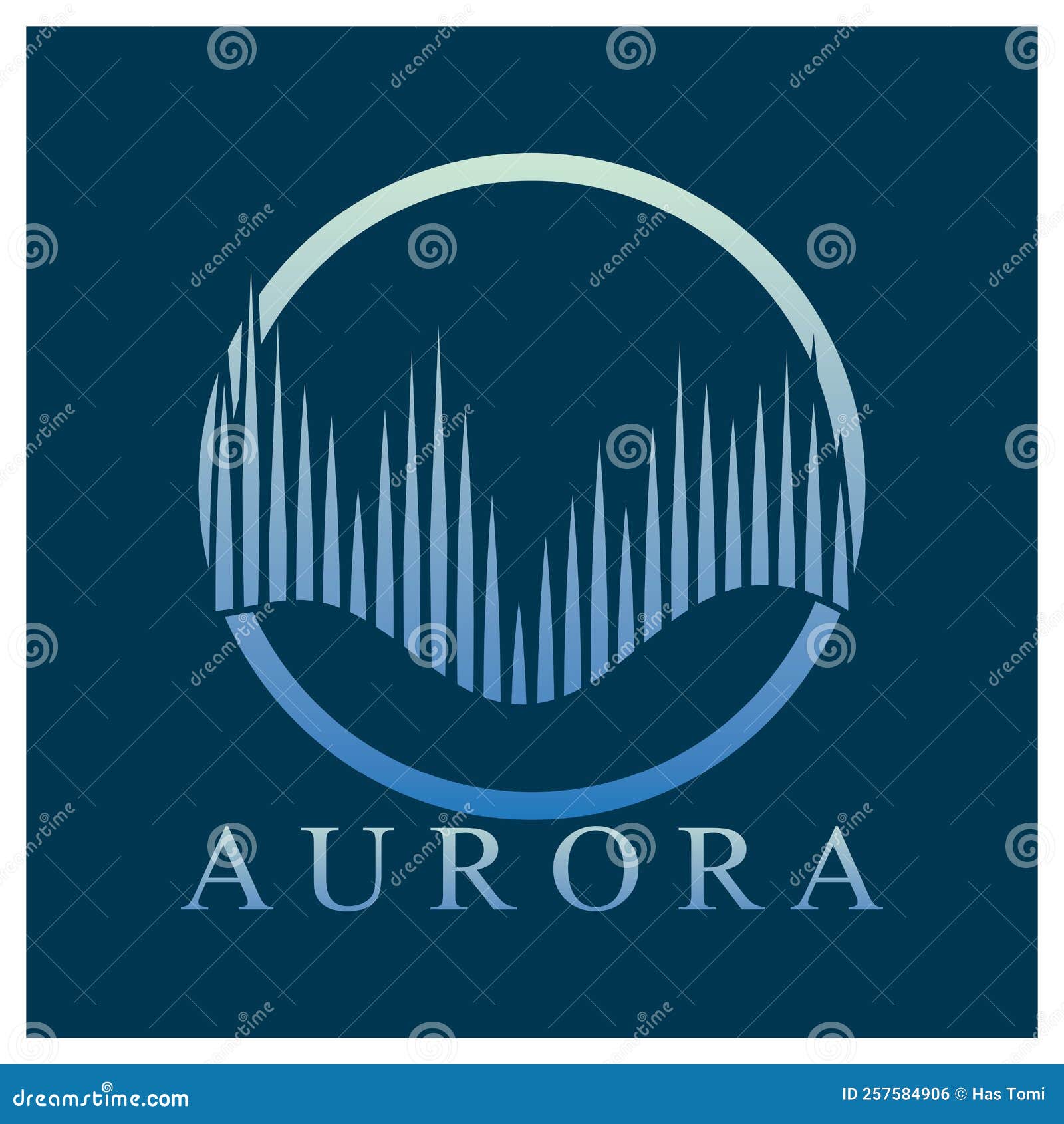 Aurora Logo Design Icon Illustration Vector Template Stock Vector ...