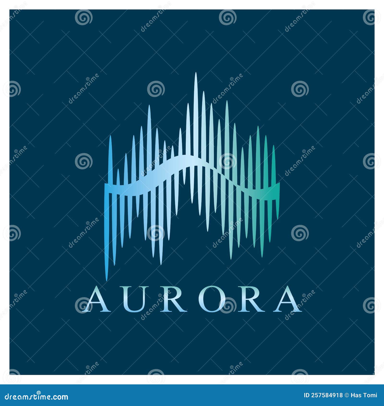 Aurora Logo Design Icon Illustration Vector Template Stock Vector ...