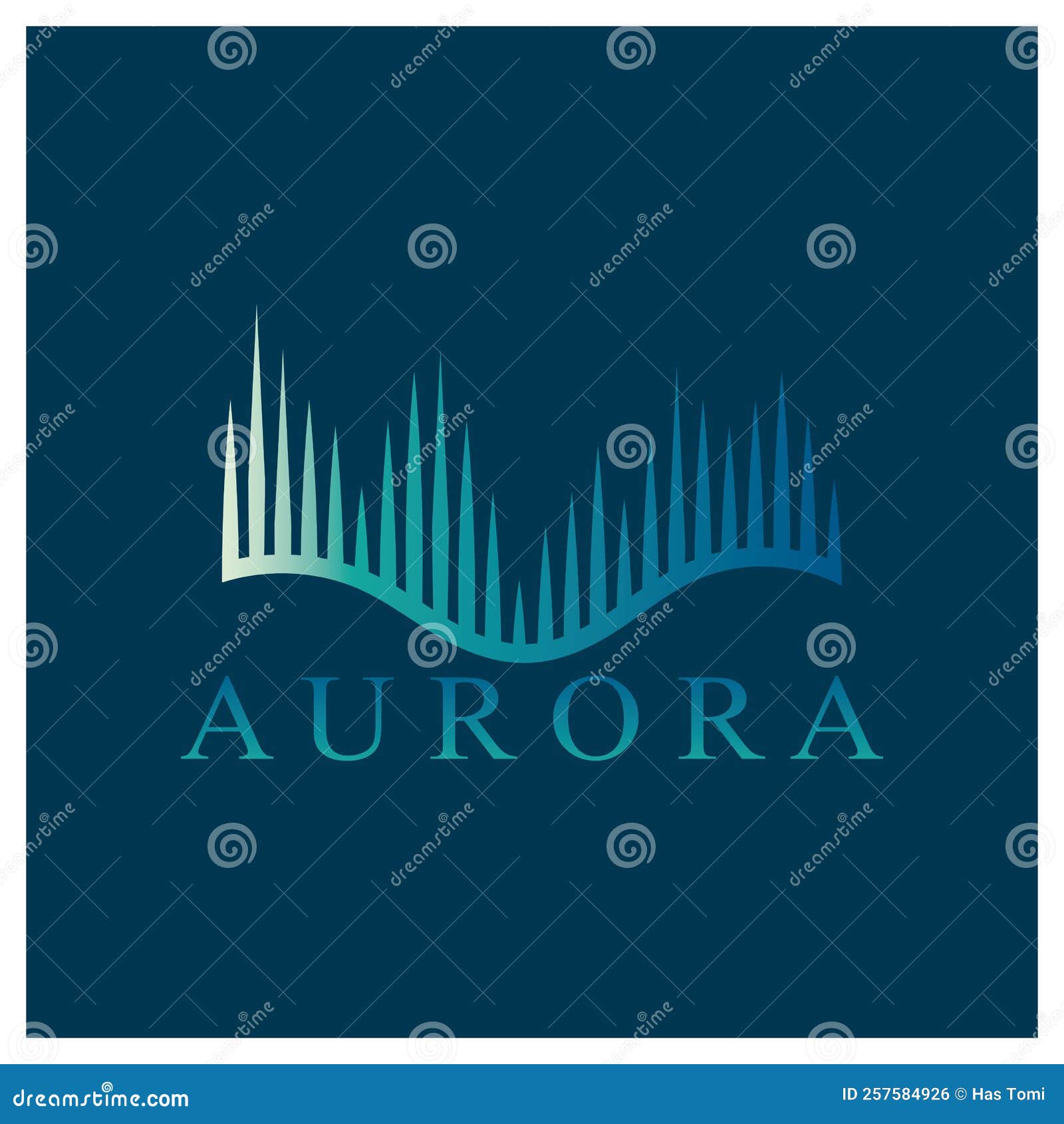Aurora Logo Design Icon Illustration Vector Template Stock Vector ...