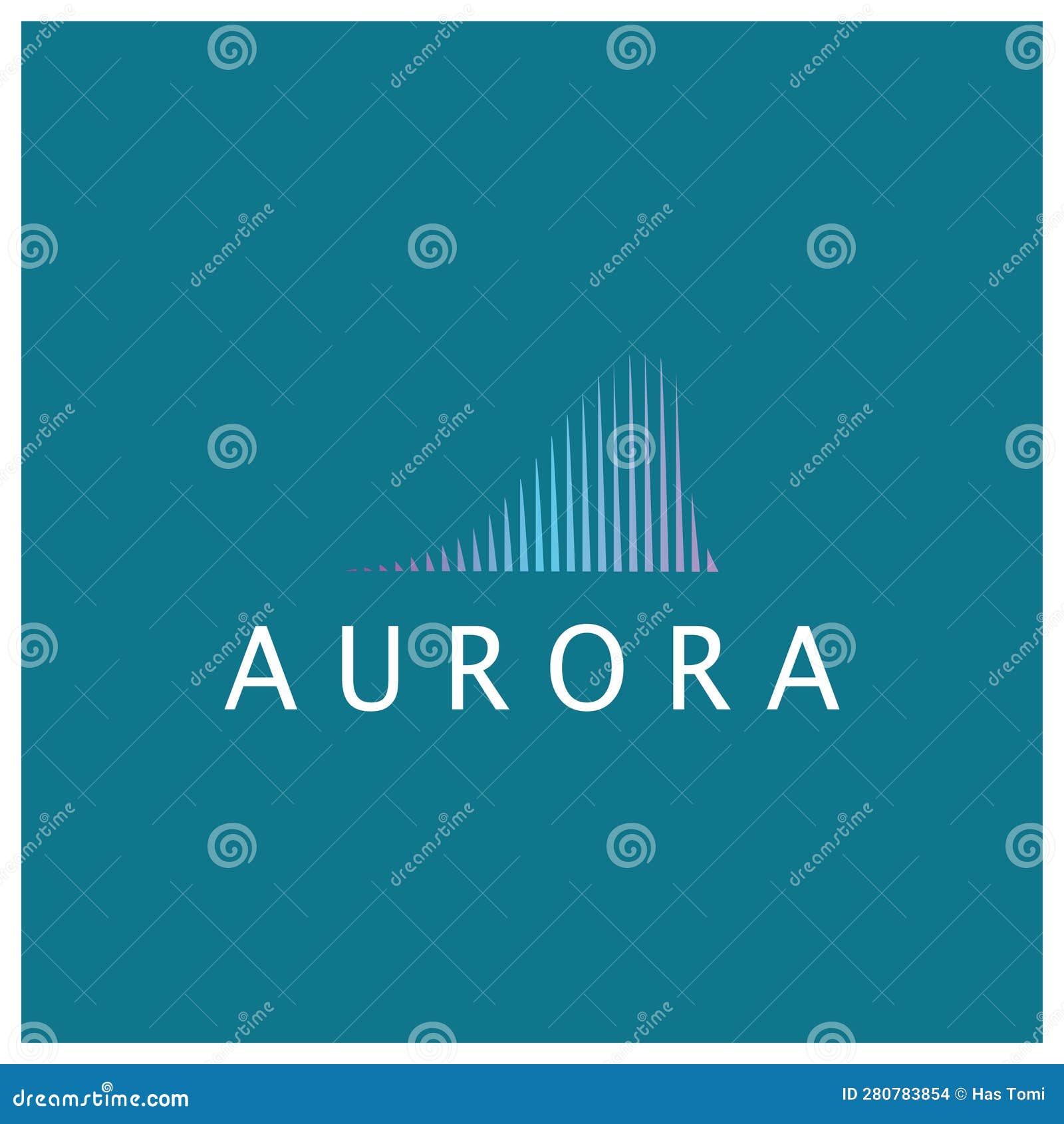 Aurora Logo Design Icon Illustration Vector Template Stock Vector ...