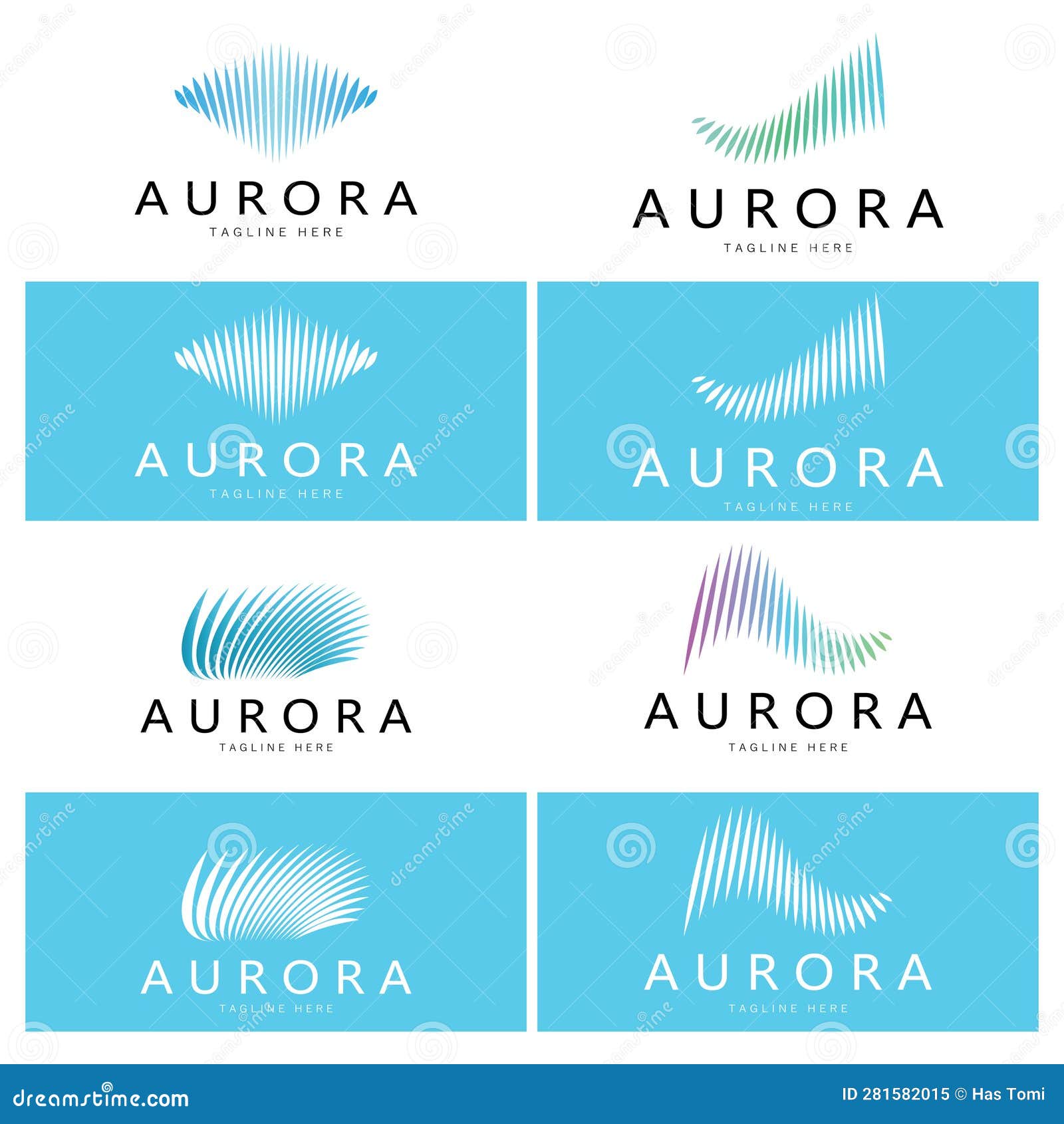Aurora Logo Design Icon Illustration Vector Template Stock Vector ...