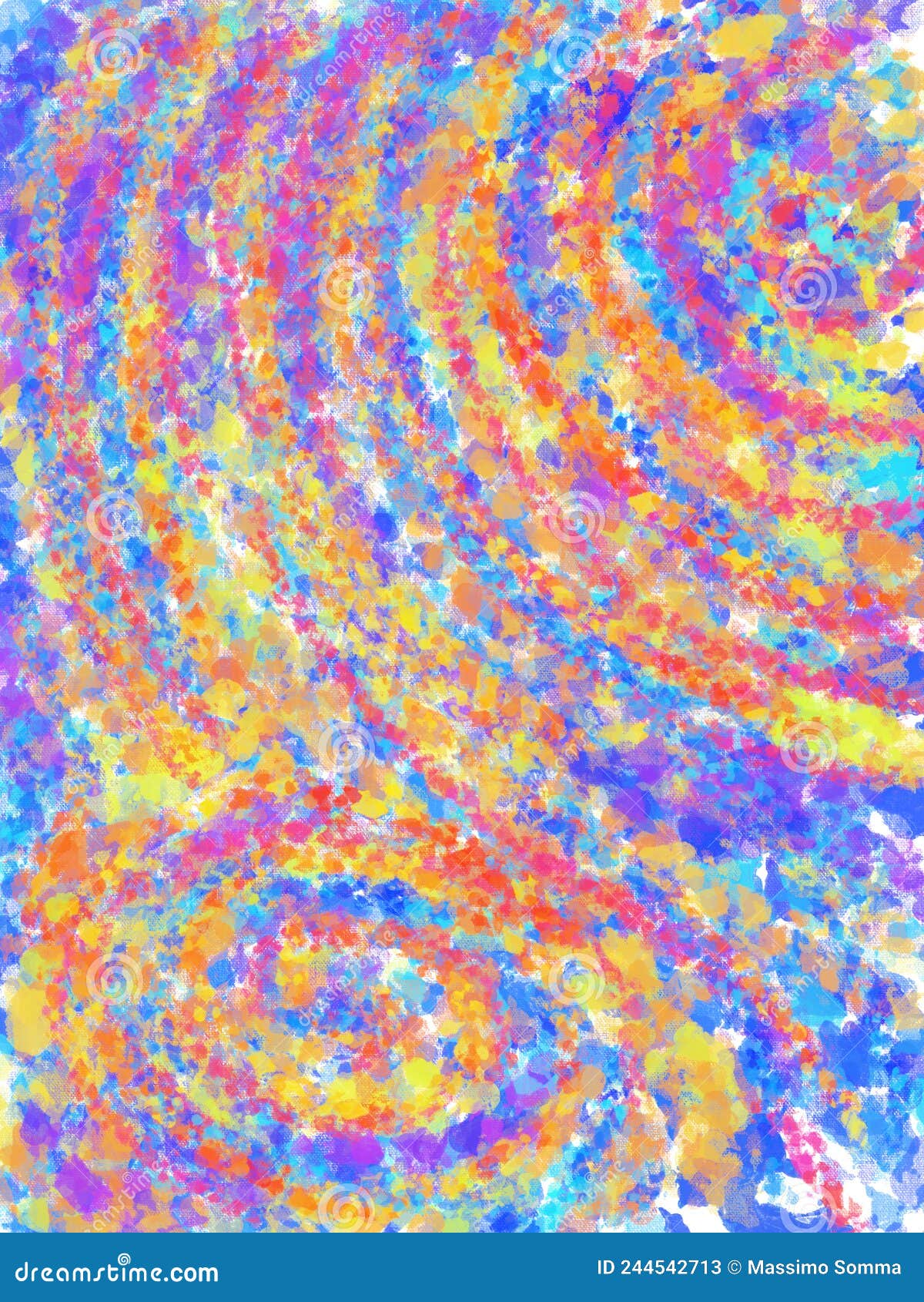 Aurora Pattern Puddle during a Rainy Day Stock Illustration ...