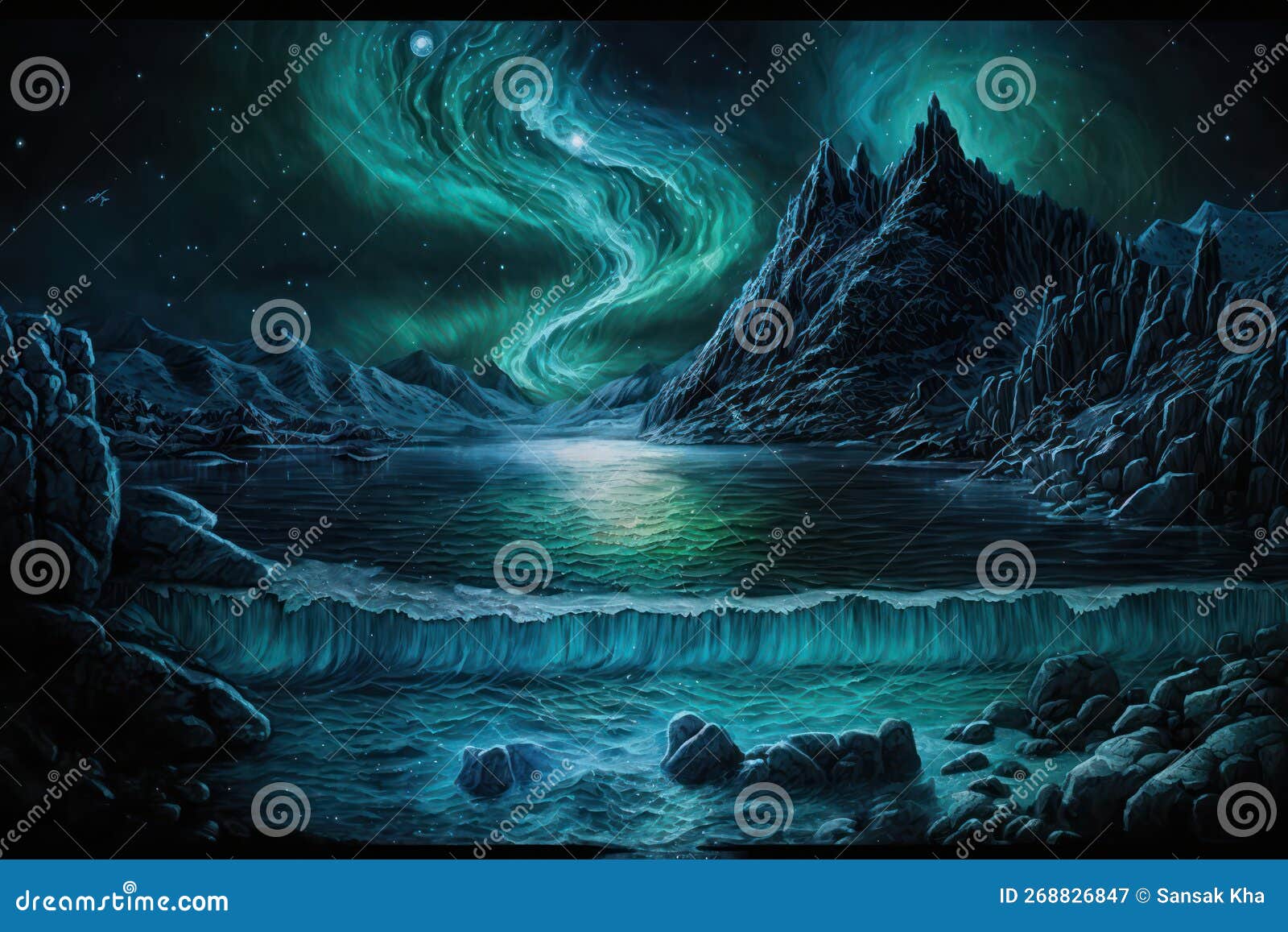 Aurora Water Magic Stock Photography | CartoonDealer.com #268827158