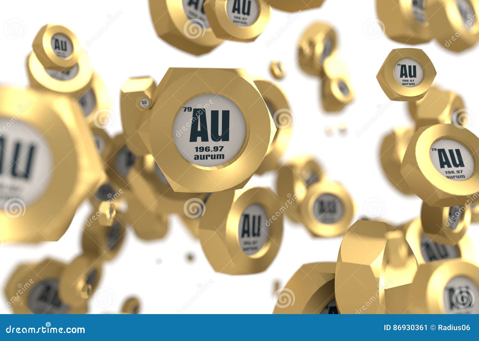 Aurum Chemical Element. Stone Material Grunge Texture Royalty-Free ...