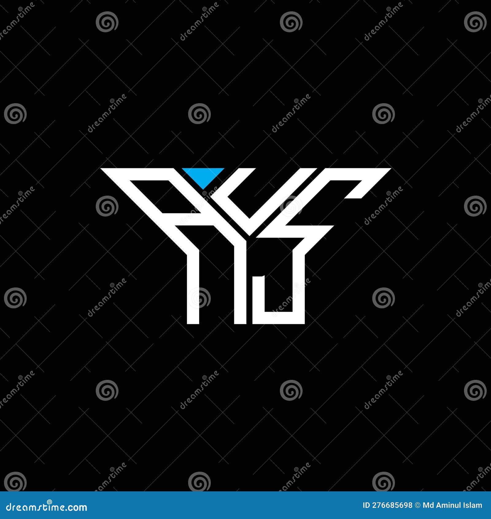 AUS Letter Logo Creative Design with Vector Graphic, AUS Stock Vector ...