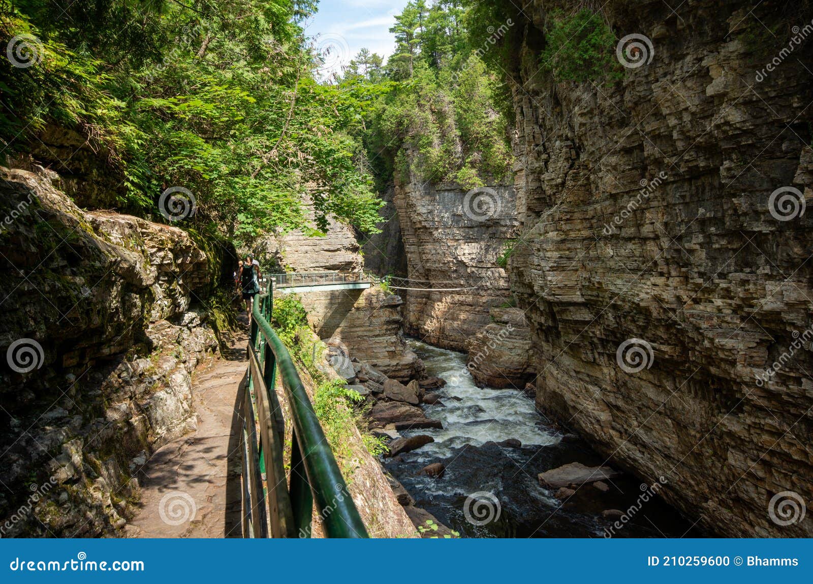 AuSable Chasm Rock Formation Stock Photo - Image of stone, ausable ...