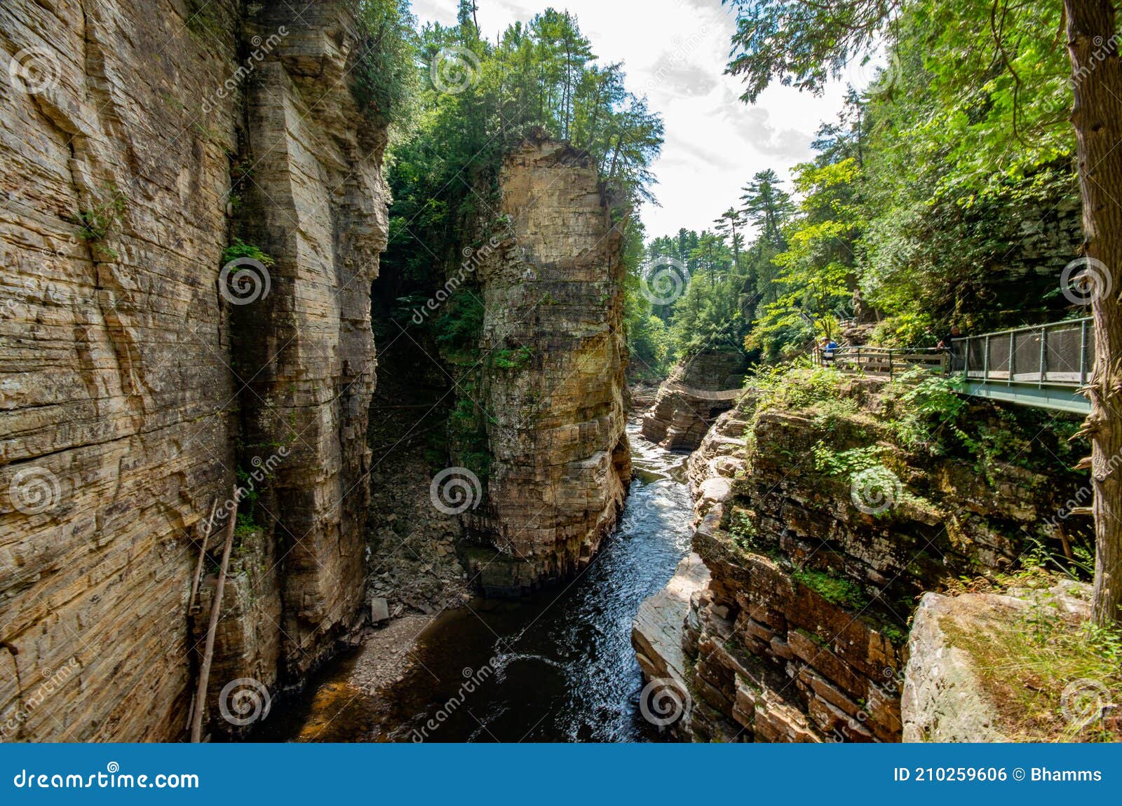 AuSable Chasm Rock Formation Stock Photo - Image of views, walls: 210259606