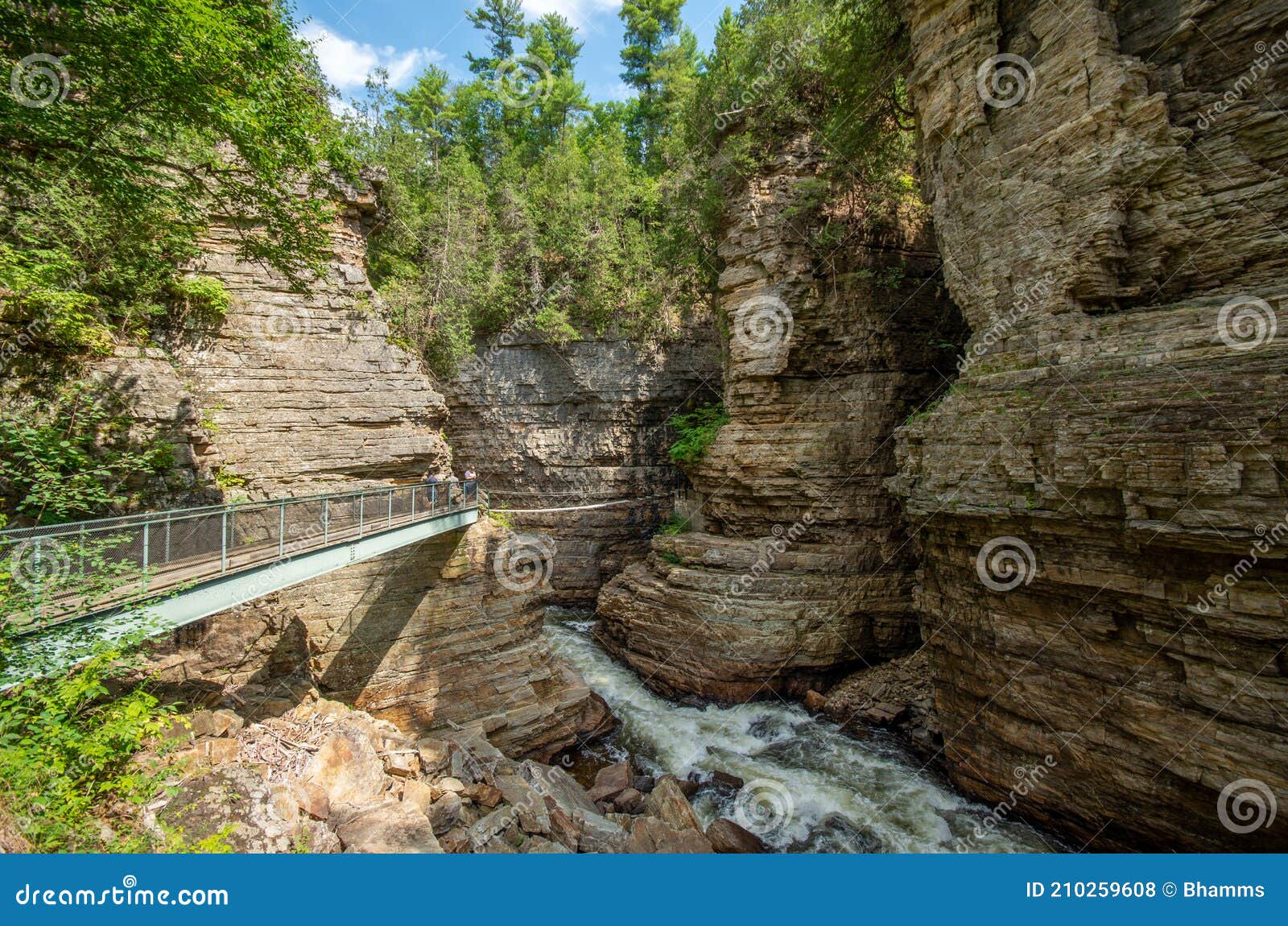 AuSable Chasm Rock Formation Stock Photo - Image of trails, nature ...
