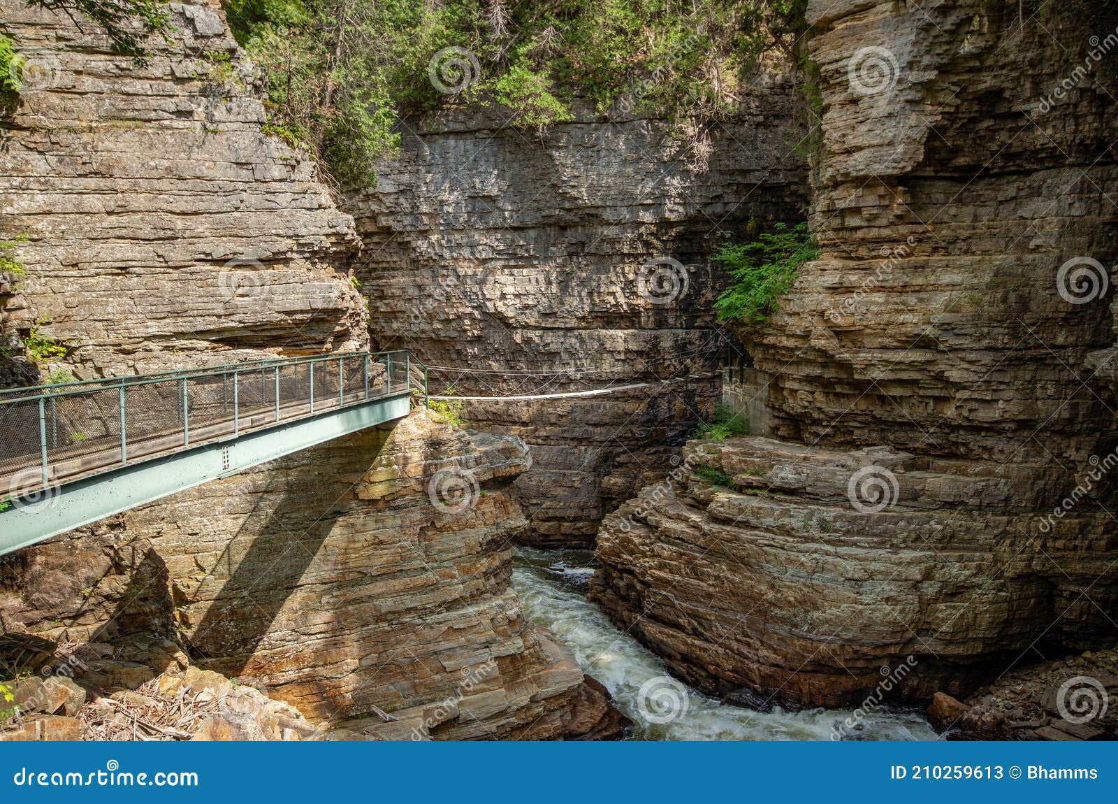 Ausable Chasm Waterfall Stock Image | CartoonDealer.com #35958343