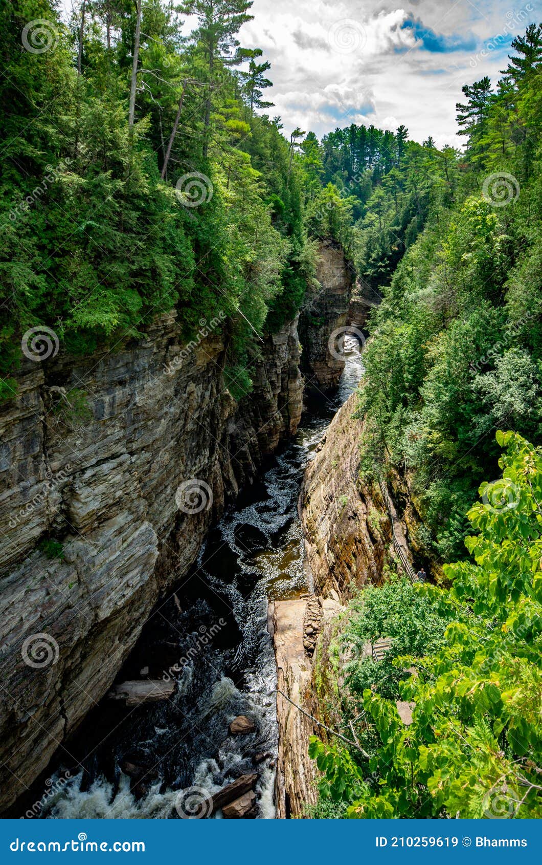 AuSable Chasm Rock Formation Stock Image - Image of chasm, rock: 210259619