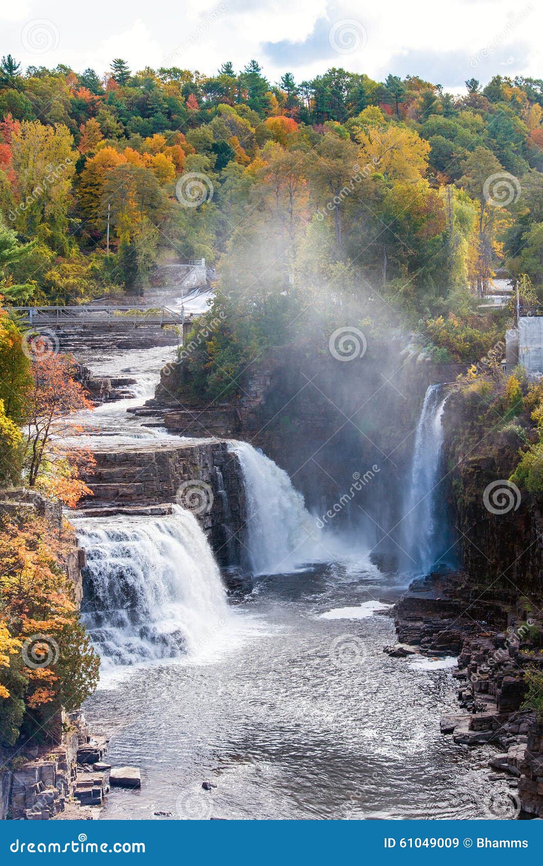 Ausable Chasm Waterfalls stock image. Image of waterfalls - 61049009