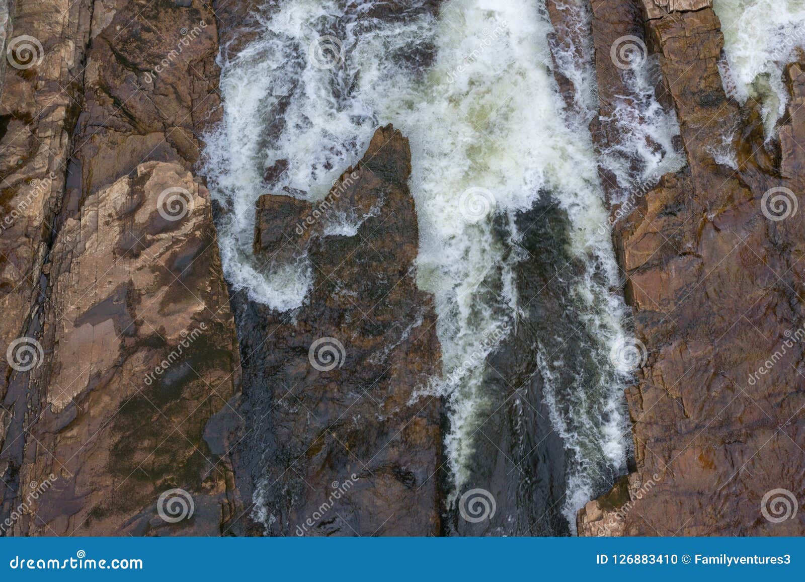 The Ausable River Flowing Over Rocks Forming Rapids Stock Photo - Image ...