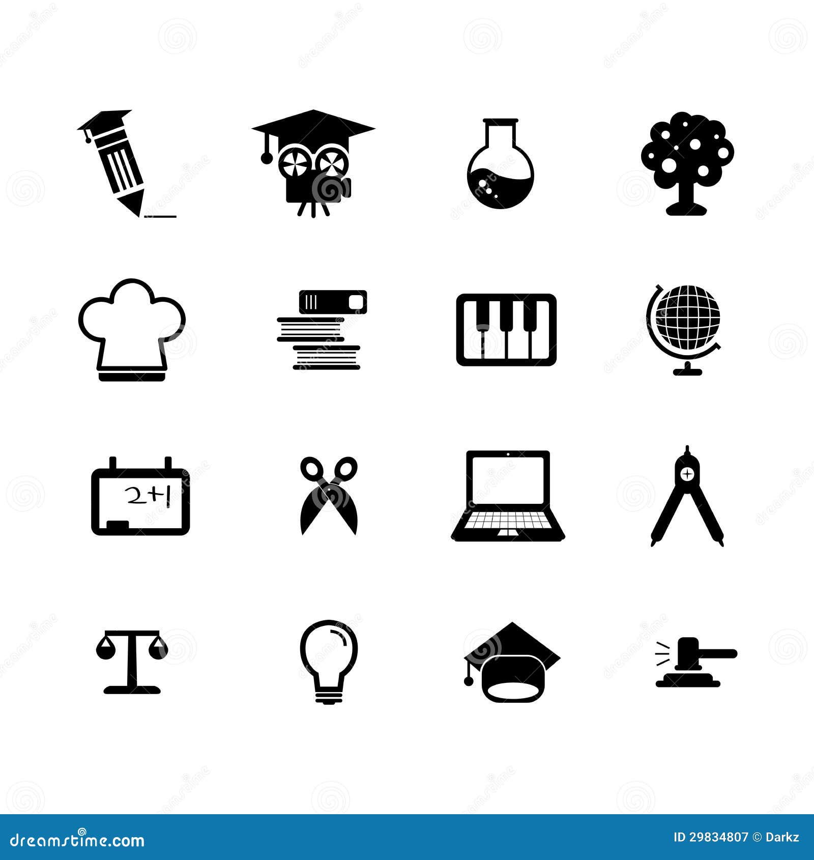 Ausbildungs-Ikone vektor abbildung. Illustration von schwarzes - 29834807