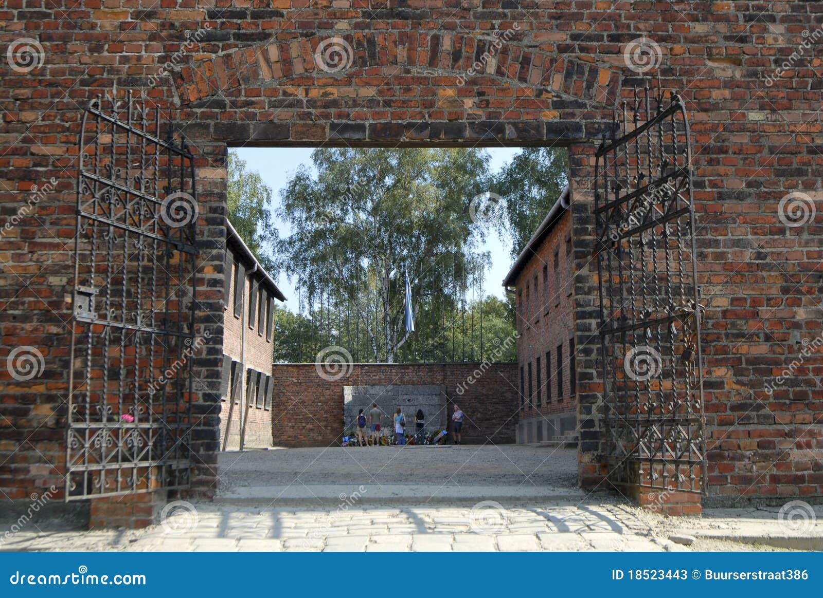 Auschwitz 1 editorial stock photo. Image of second, fence - 18523443