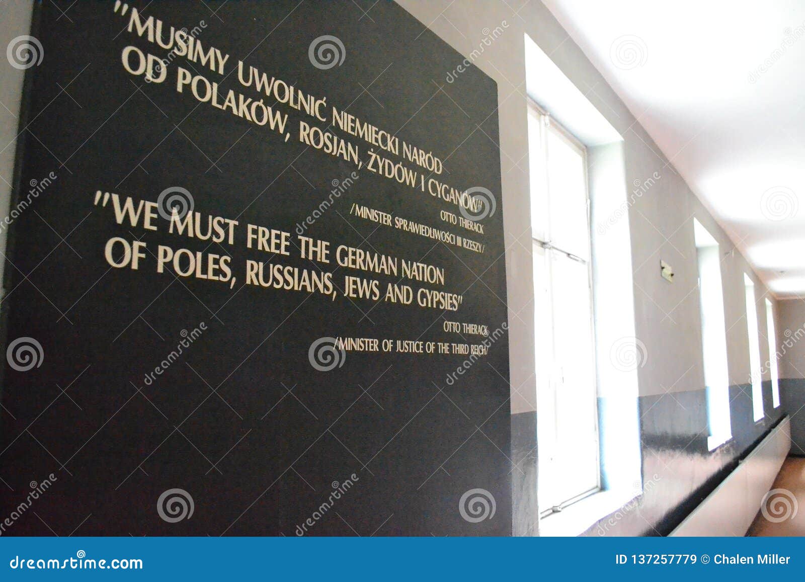 Auschwitz Birkenau II Concentration Camp Signage Editorial Stock Image ...