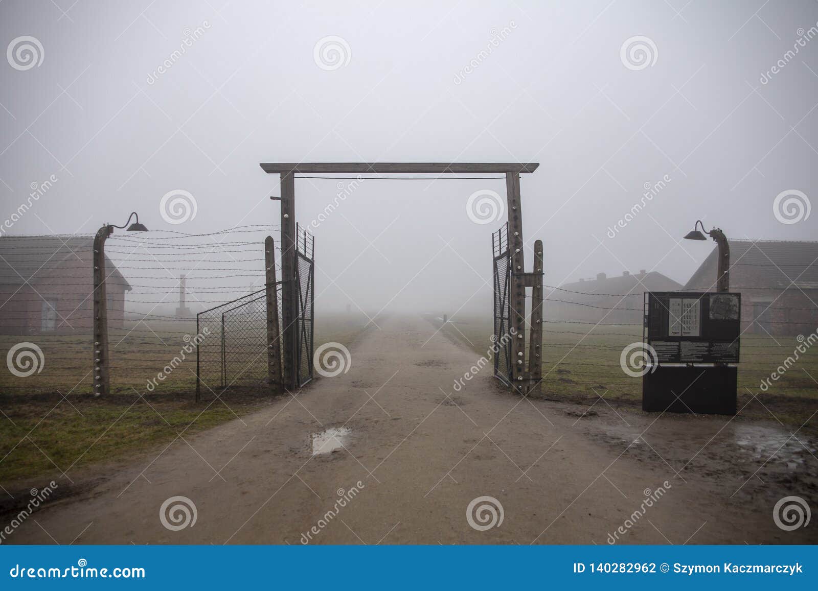 The Gate Of Death Arbeit Macht Frei In Auschwitz- Birkenau Editorial ...