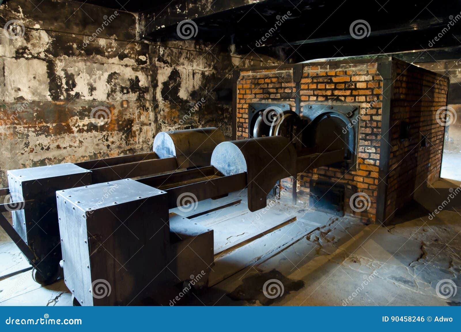 Auschwitz Concentration Camp Cremation Chamber - Poland Editorial Photo ...
