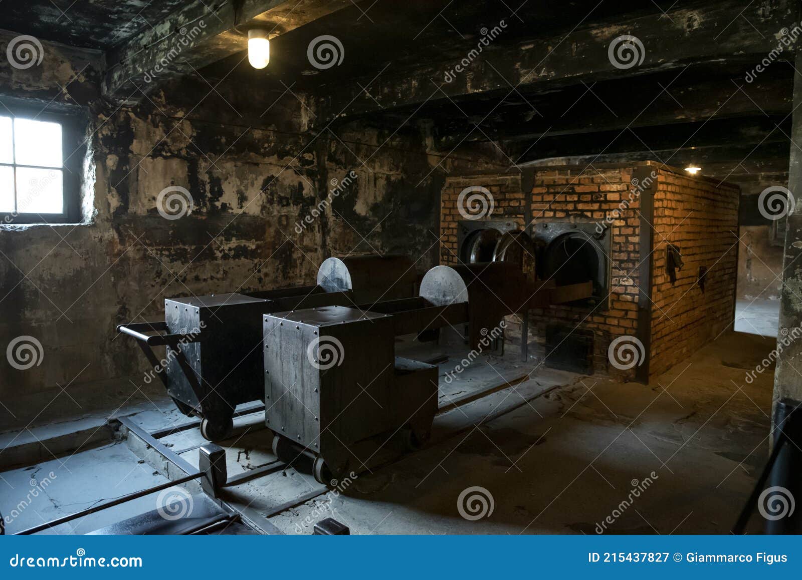 Auschwitz crematorium editorial photography. Image of candlelight ...
