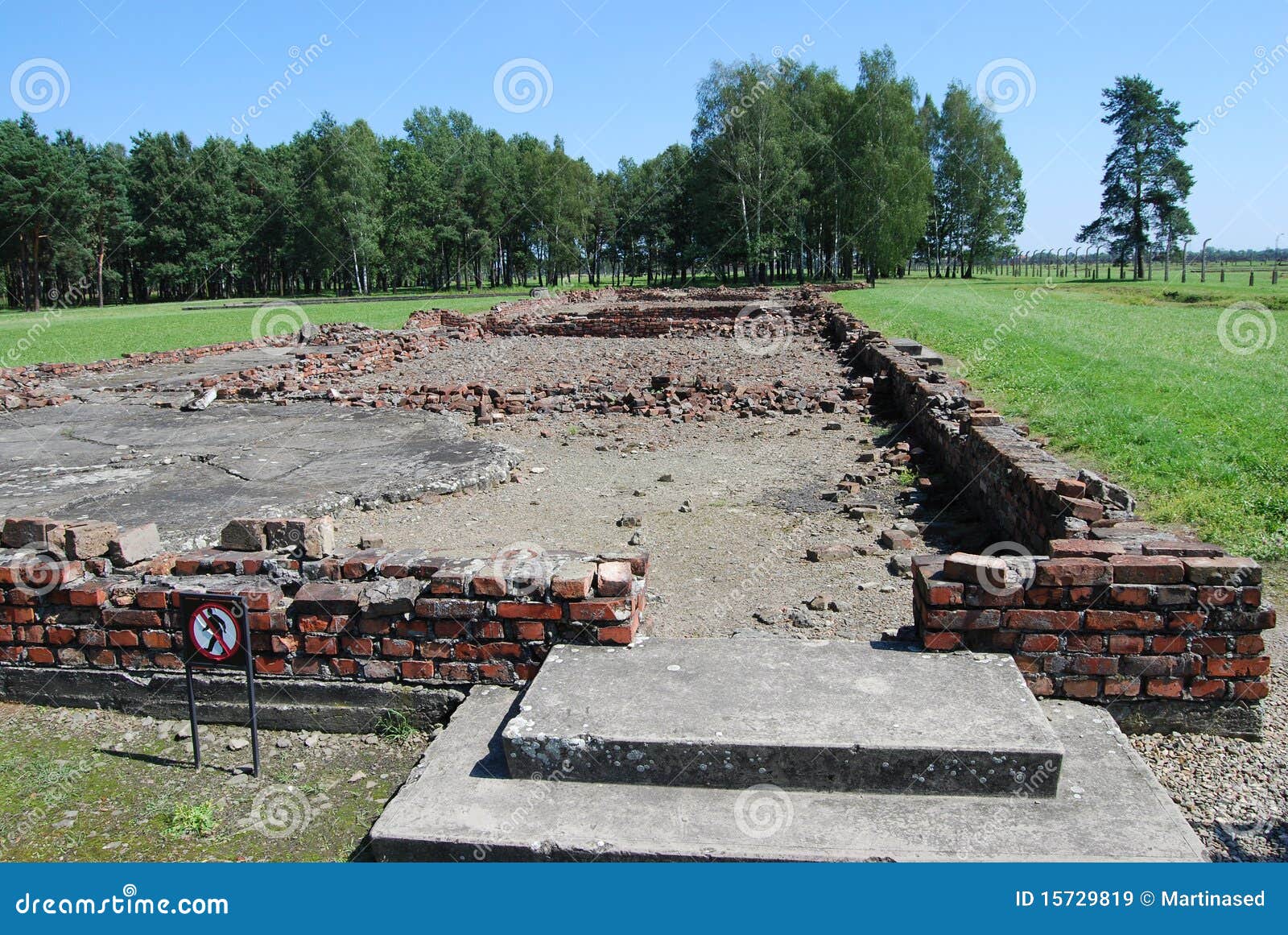 Auschwitz - crematorium IV editorial stock image. Image of holocaust ...