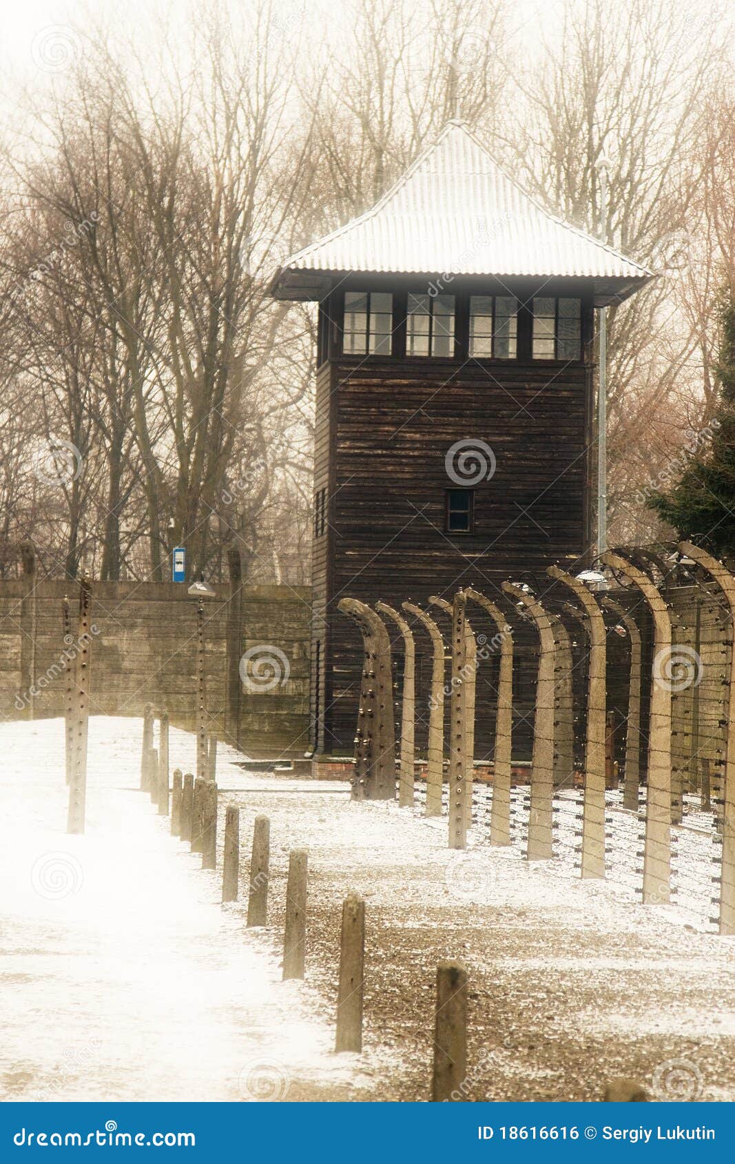 Auschwitz Electrified Fence Editorial Photo - Image of wire, barbed ...