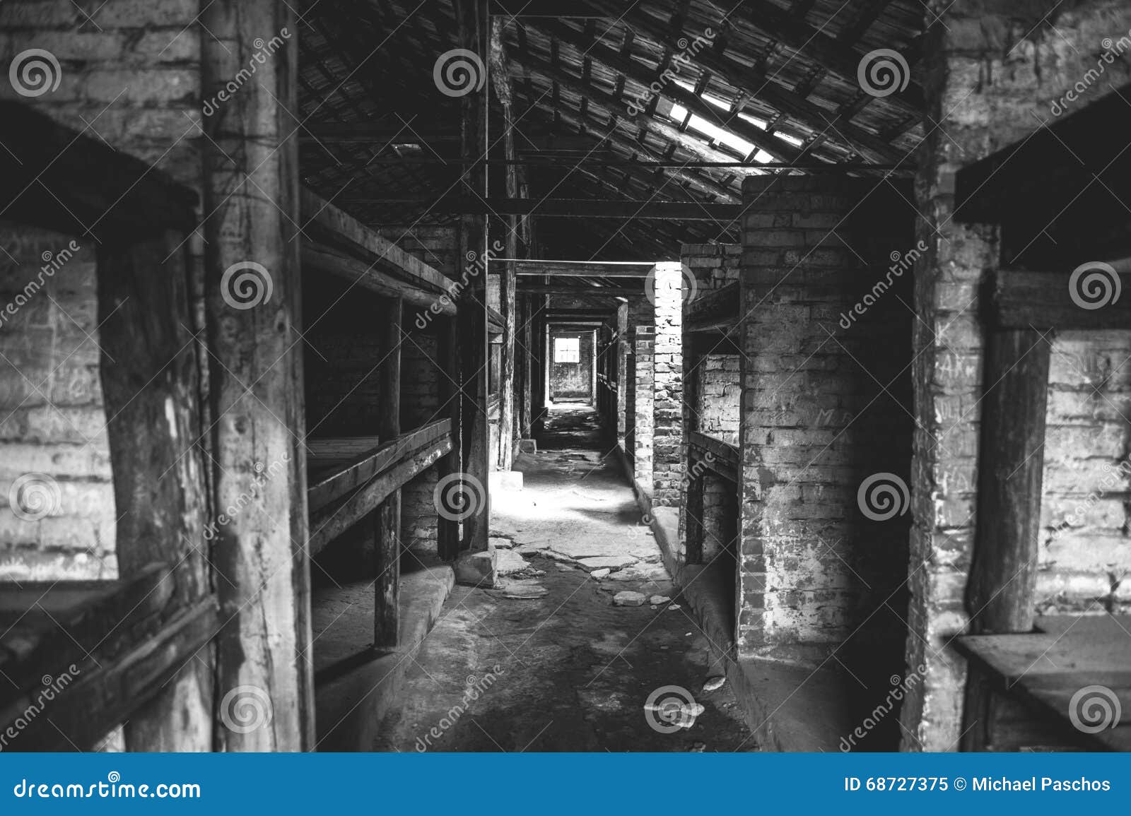 Auschwitz II - Birkenau Barracks Interior Editorial Image - Image of ...