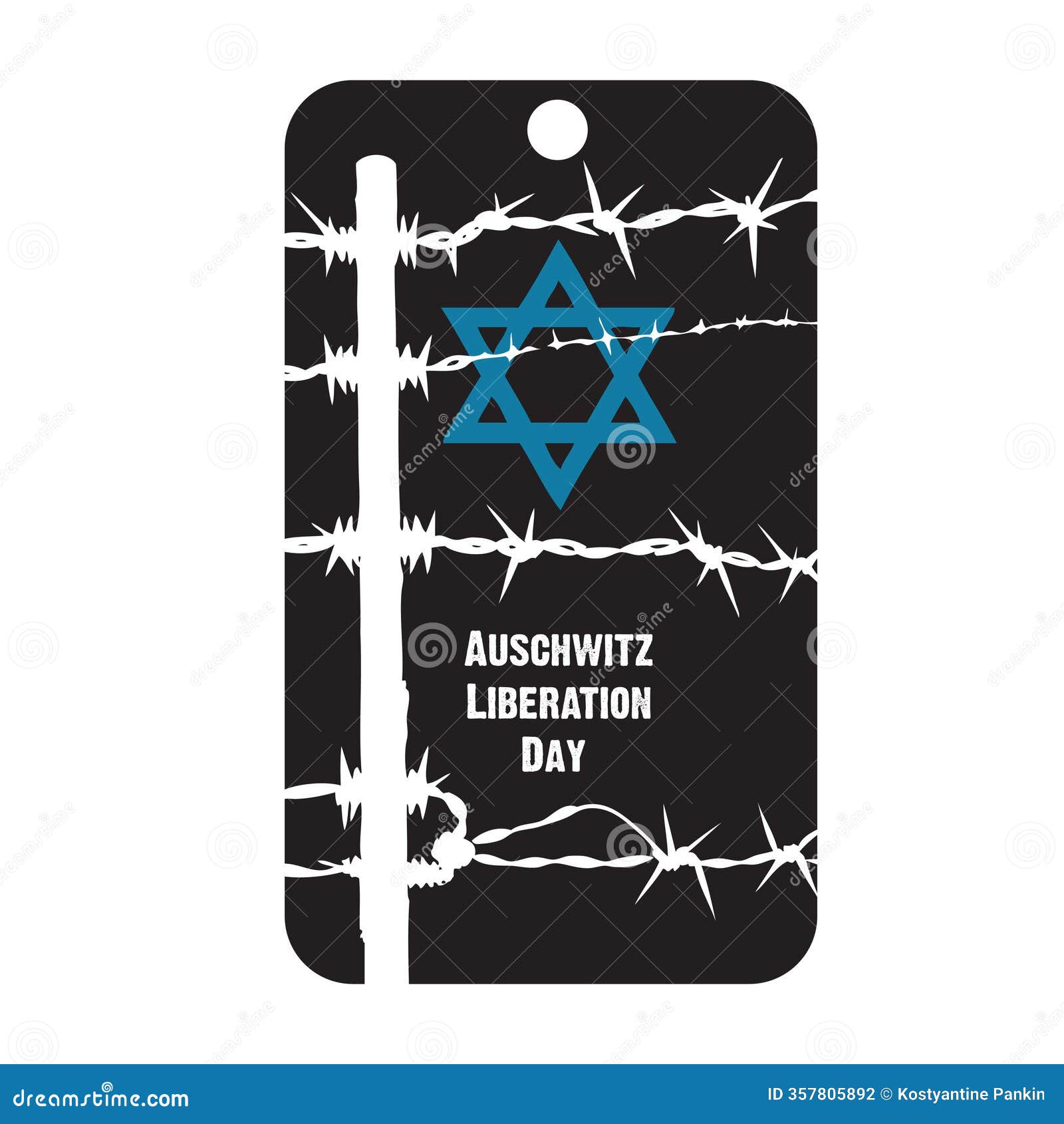 Auschwitz Liberation Day stock illustration. Illustration of camp ...