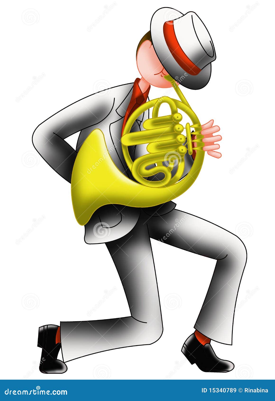 Ausführender der Hupe stock abbildung. Illustration von anmerkungen ...