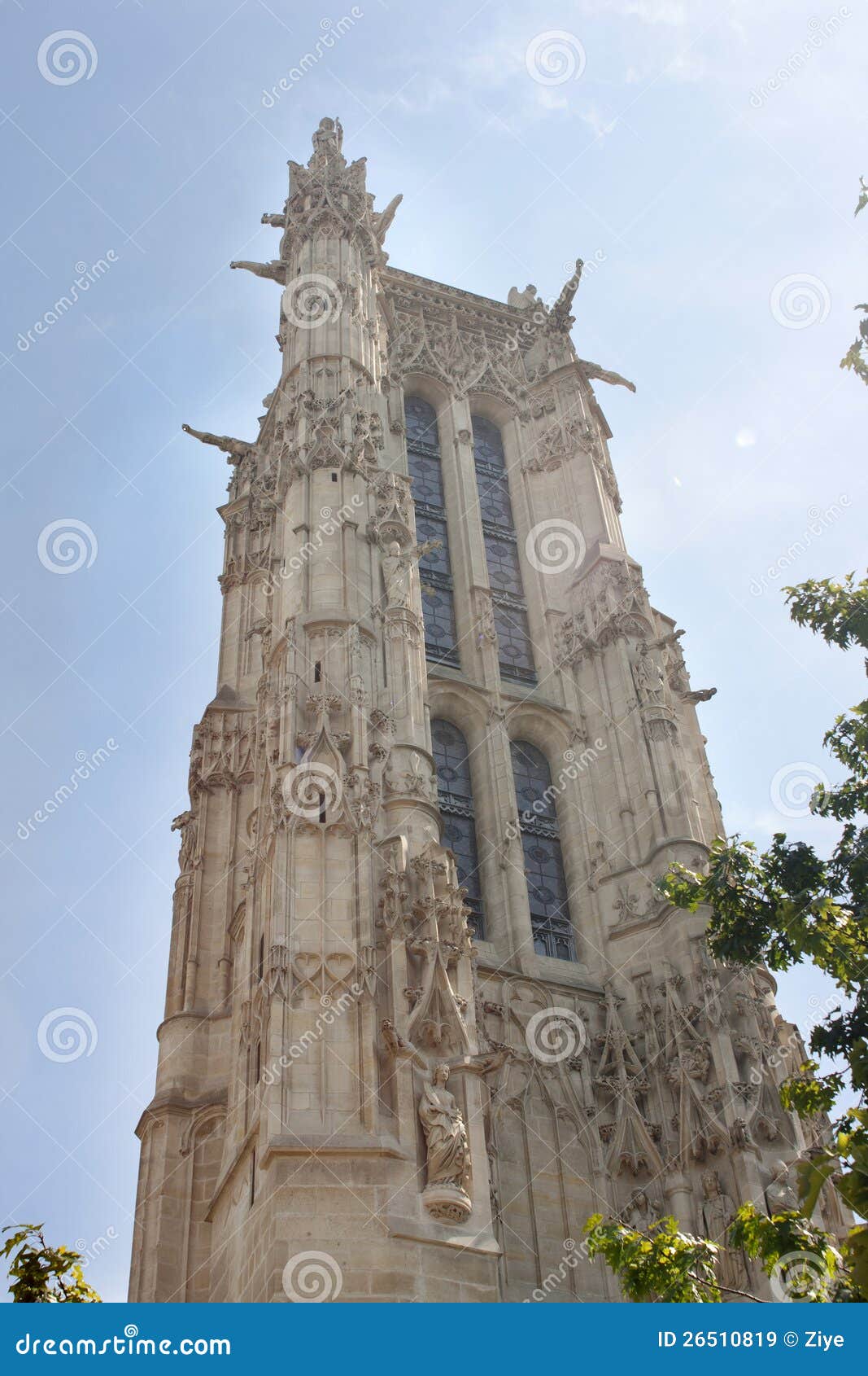 Ausflug Str.-Jacques, Paris Stockbild - Bild von tourist, berühmt: 26510819