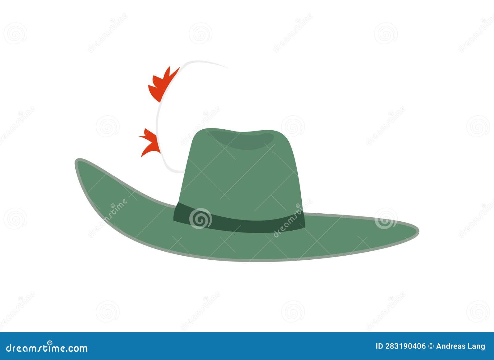 Aussie Australia Hat Tradition Costume Illustration Art Stock ...