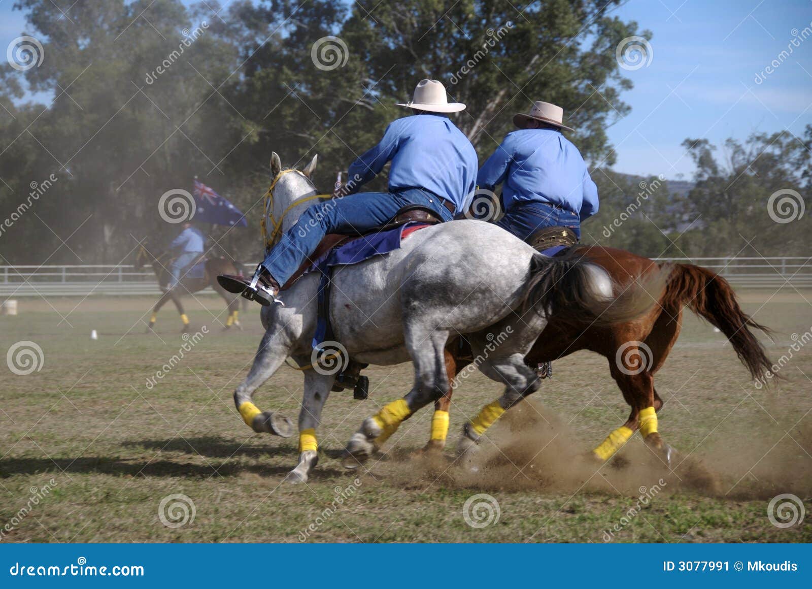 Aussie Riders stock image. Image of rider, gallop, australia - 3077991