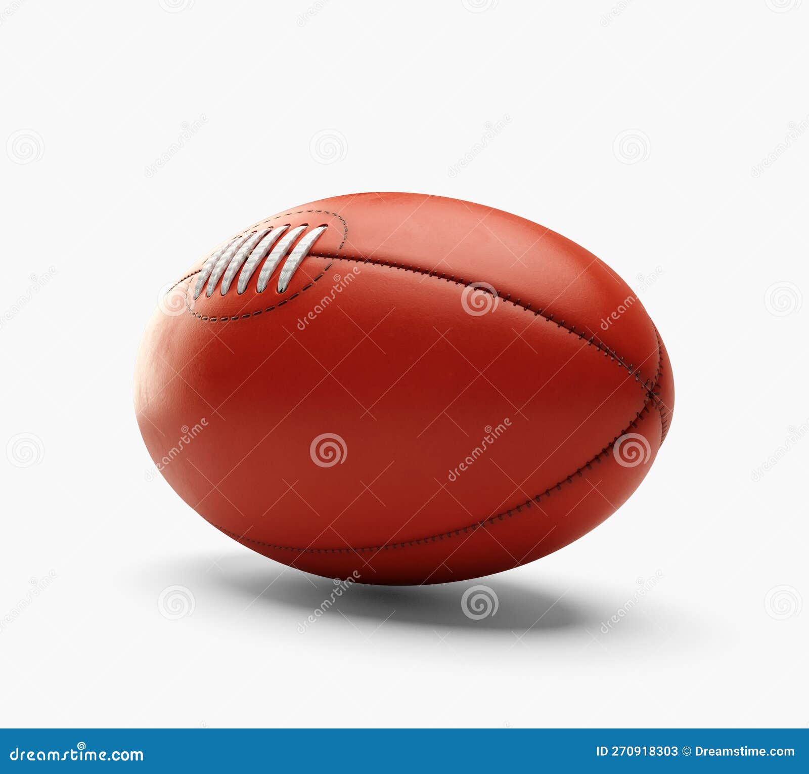 Aussie Rules Ball stock illustration. Illustration of leather - 270918303
