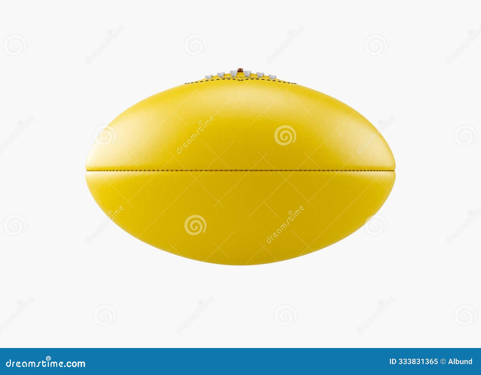 Aussie Rules Ball Yellow stock illustration. Illustration of unbranded ...